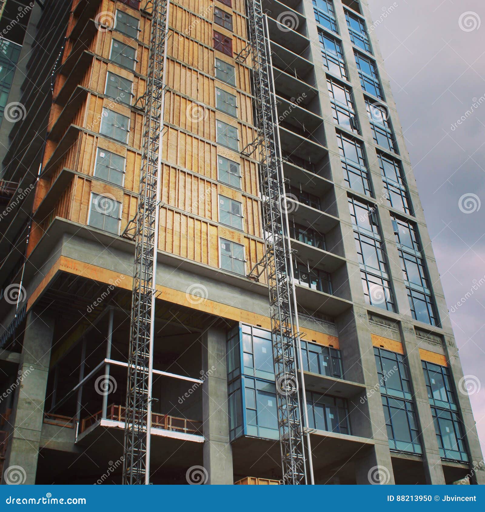 New High Rise Construction Close-up Stock Photo - Image of crane ...