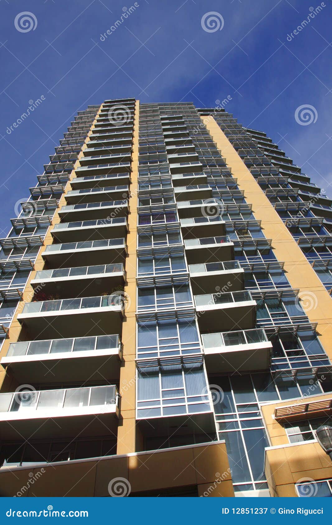 New High Rises Apartments Portland Oregon. Stock Image - Image of ...