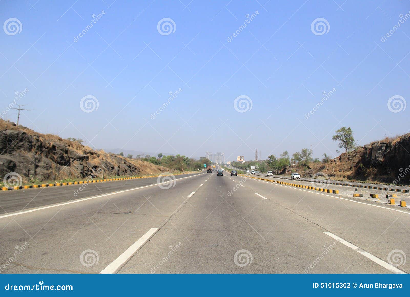 New Highway in India stock photo. Image of fast, insurance - 51015302