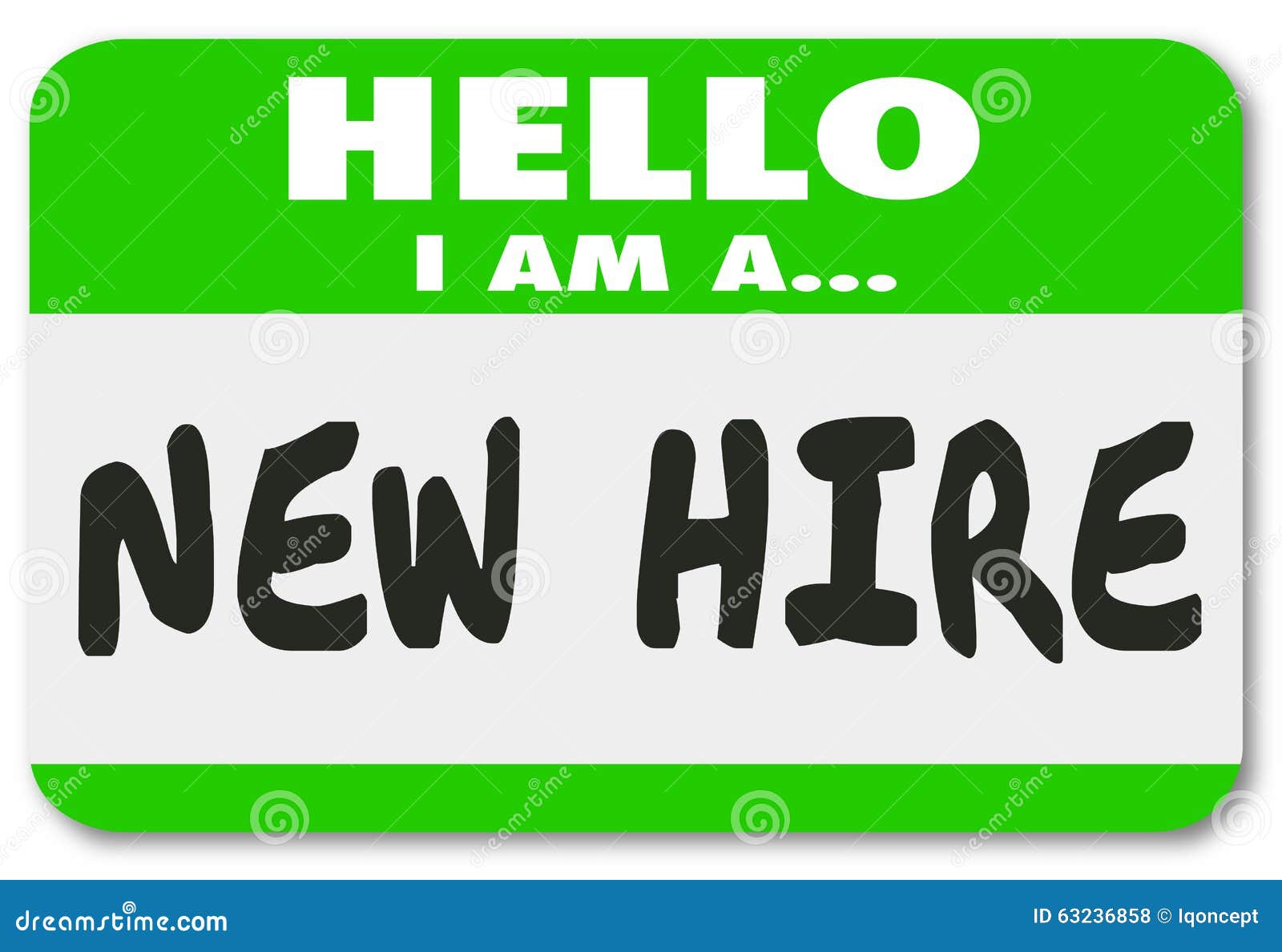 New Hire Nametag Sticker Green Employee Rookie Fresh Talent Stock ... New Hire Nametag Sticker Green Employee Rookie Fresh Talent Stock ...