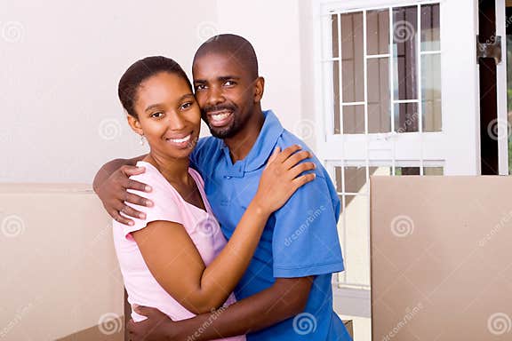 New home stock image. Image of couple, hugging, door - 10665091