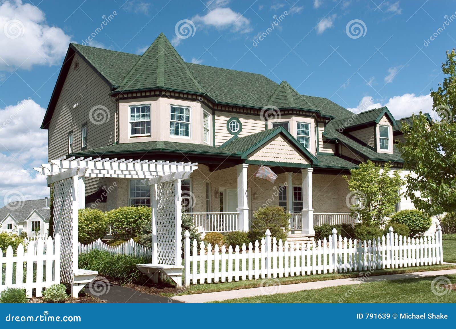 New Home 123 stock image. Image of property, grass, lawn - 791639