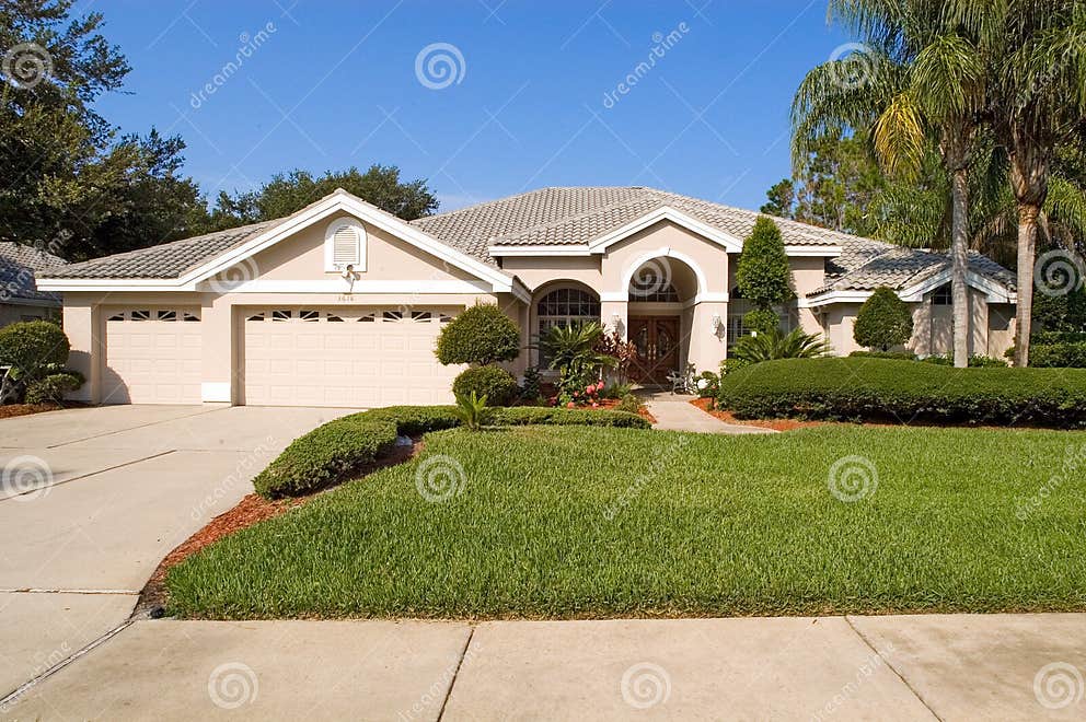 New Home stock image. Image of real, roof, house, yard - 1451243