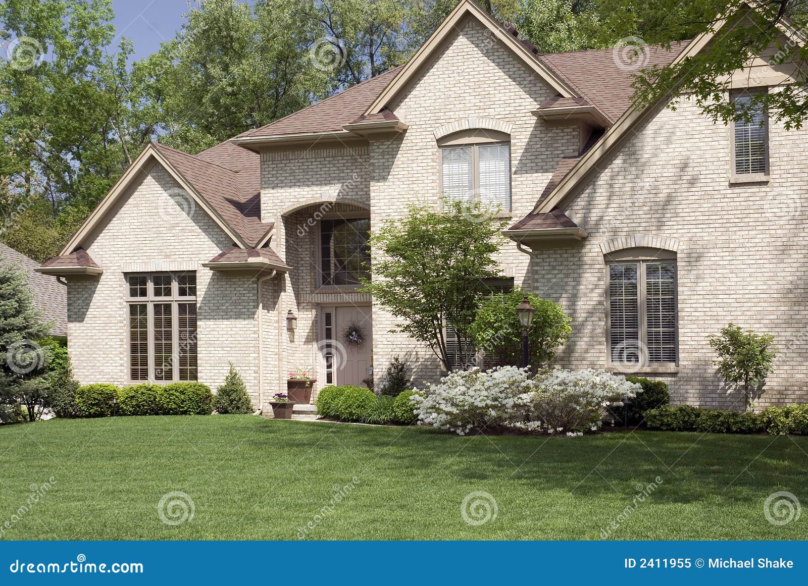 New Home stock image. Image of realtor, realestate, landscaping - 2411955