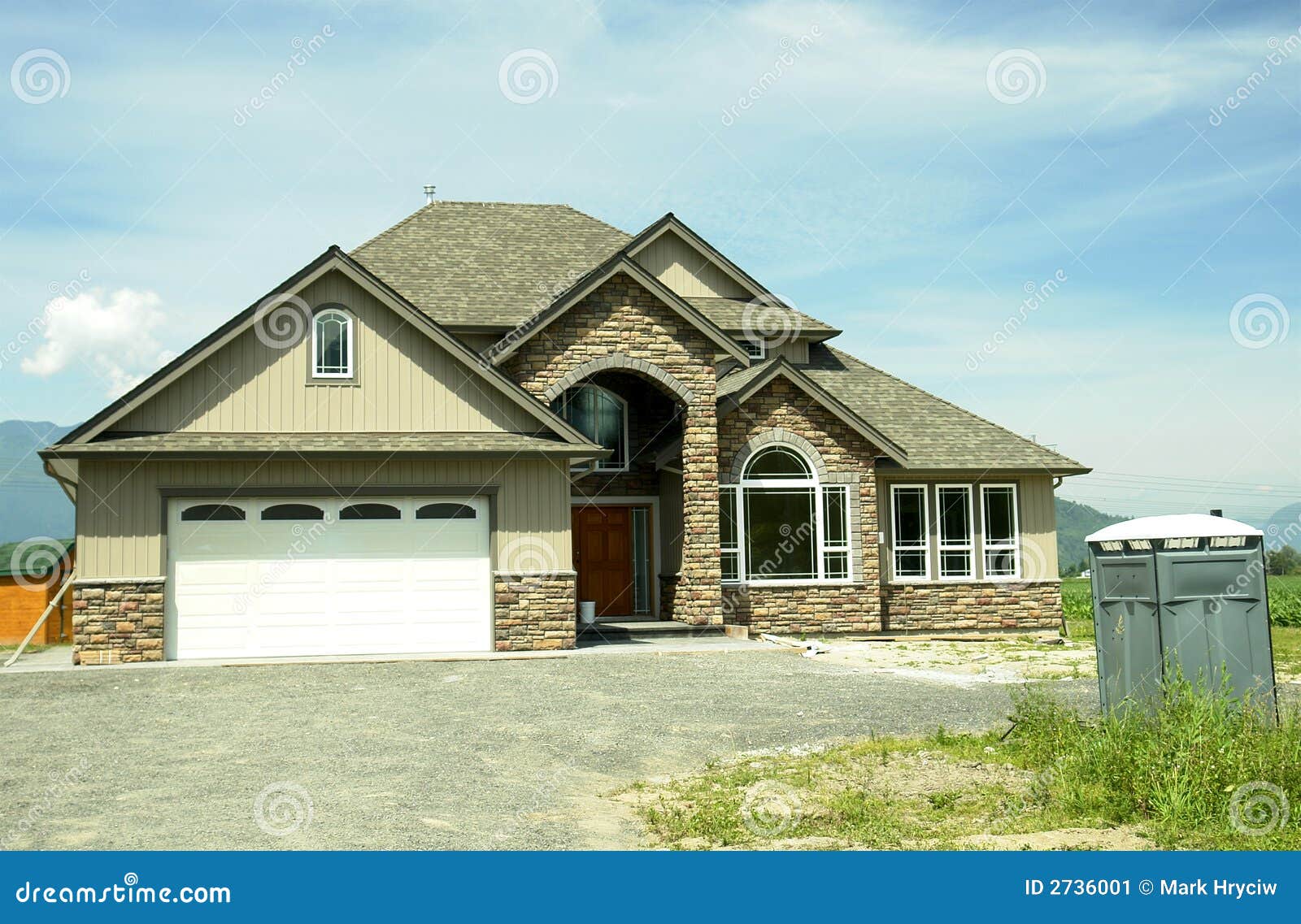 New Home stock image. Image of exterior, house, rural - 2736001
