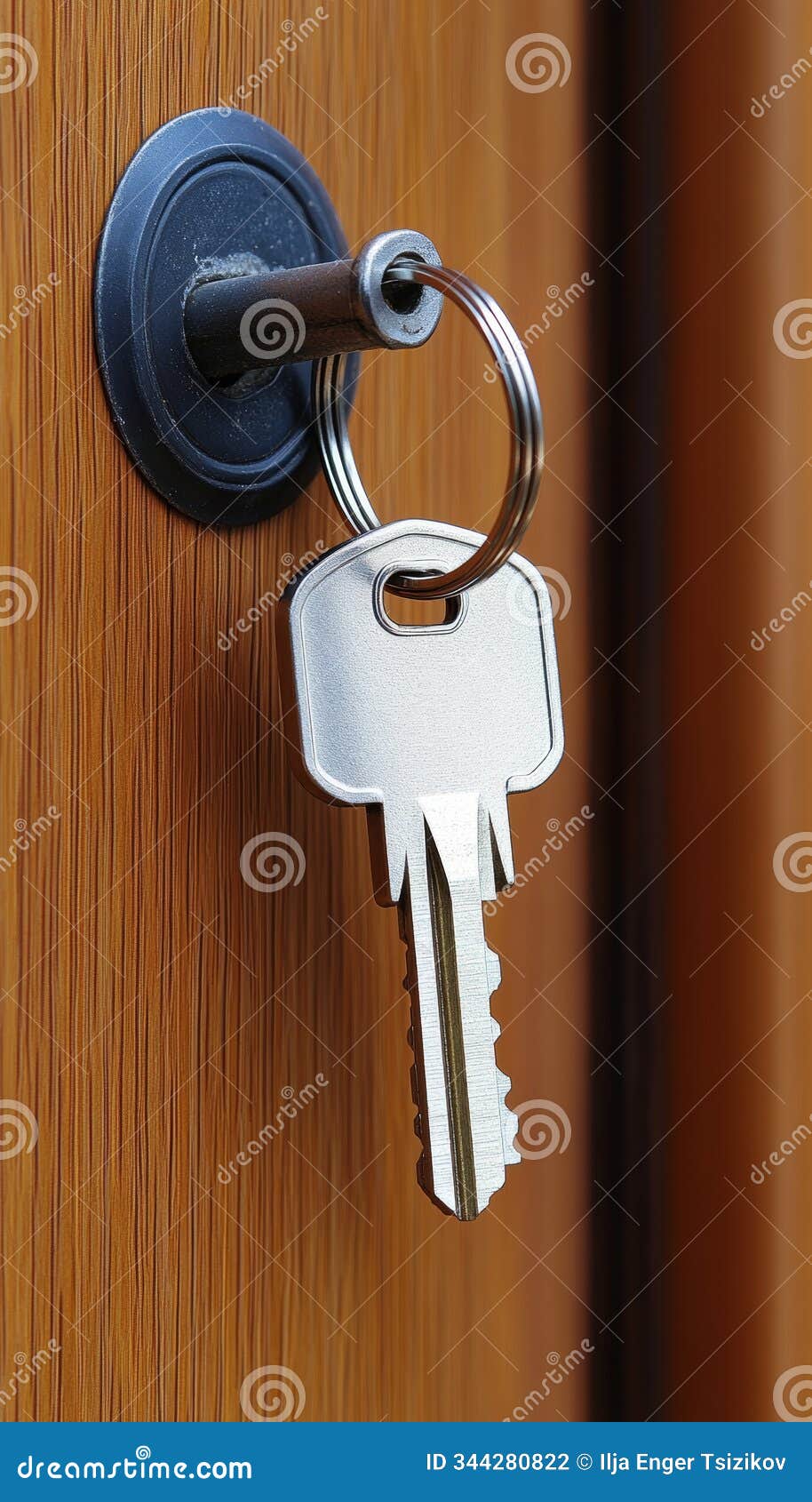 New Home, New Beginnings Close Up of Key in Door Lock, Symbolizing ...