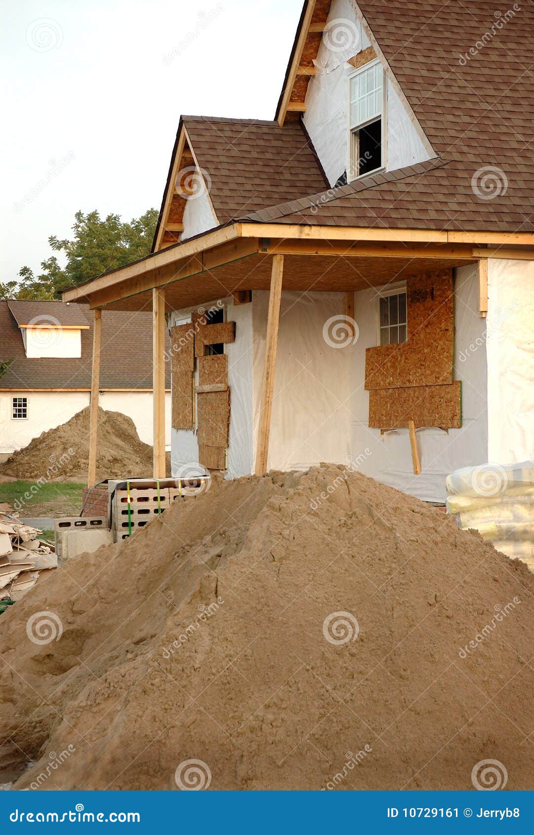New Home Construction stock image. Image of construction - 10729161