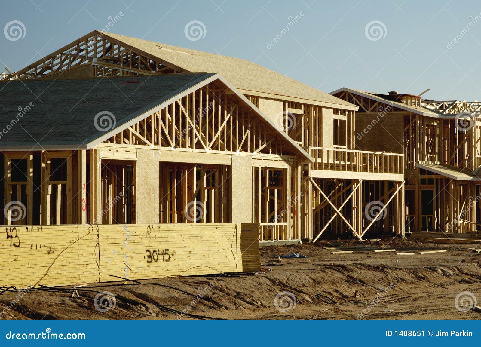 New Home Construction stock image. Image of roofing, house - 1408651