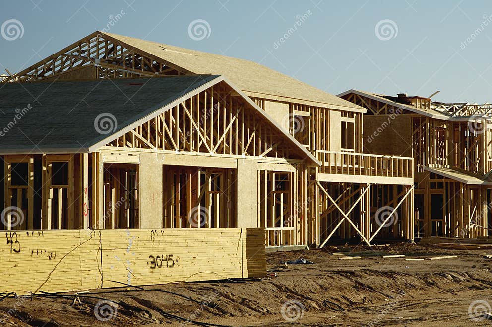 New Home Construction stock image. Image of roofing, house - 1408651