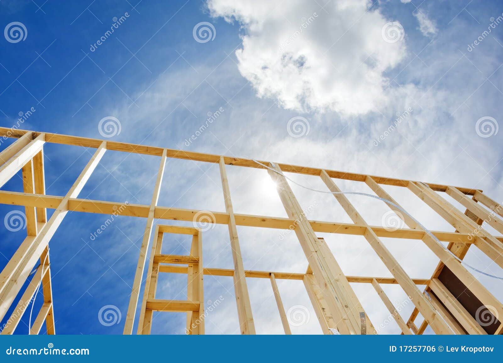New Home Construction Framing Stock Photo - Image of connections, real ...