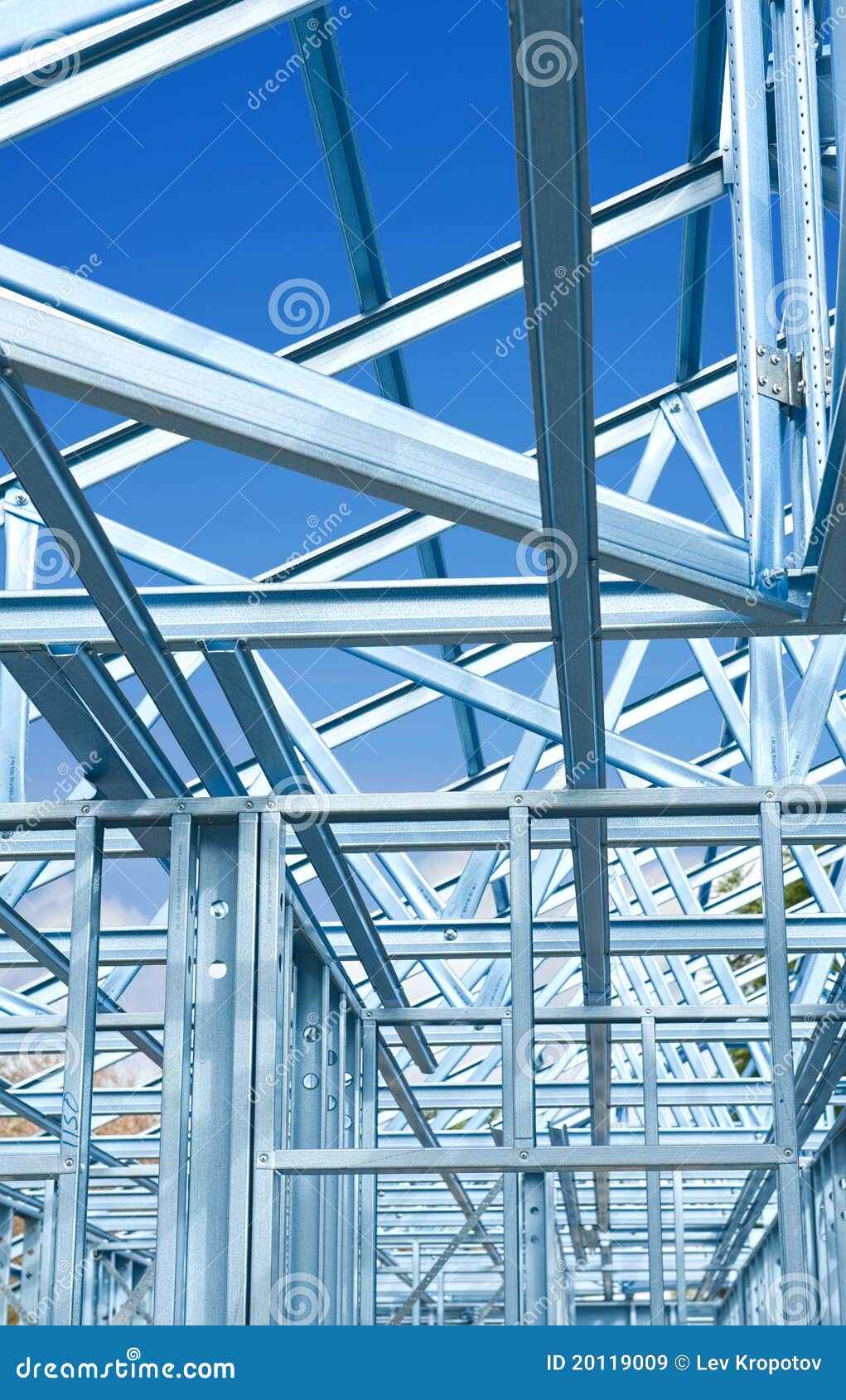 New Home Construction Framing. Stock Image - Image of home, design ...