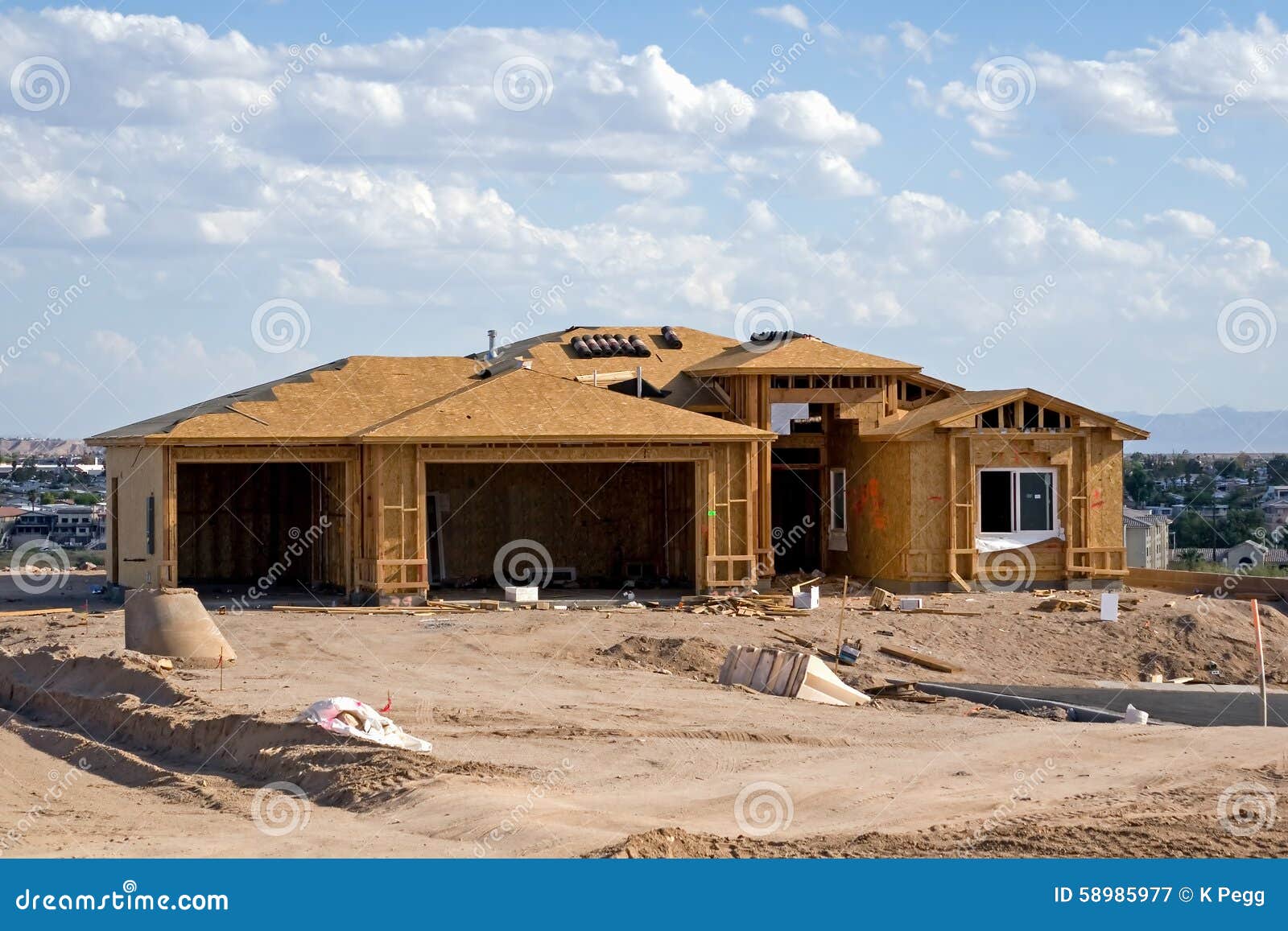 New Home Construction stock image. Image of estate, building - 58985977