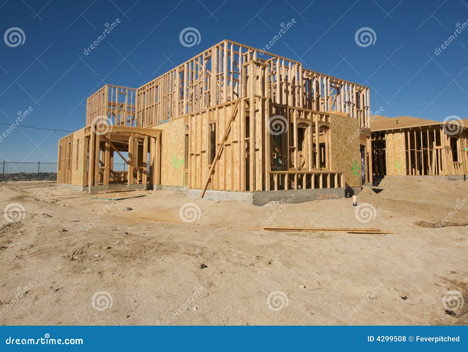 New Home Construction Site stock photo. Image of house - 4299508