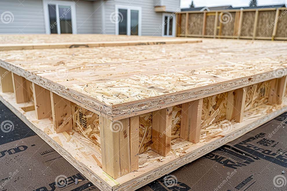 New Home Construction Sturdy Wooden Platform Base Frame Ready for ...