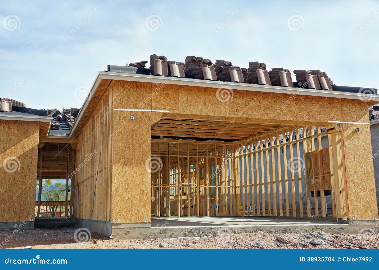 New home constuction stock photo. Image of property, house - 38935704