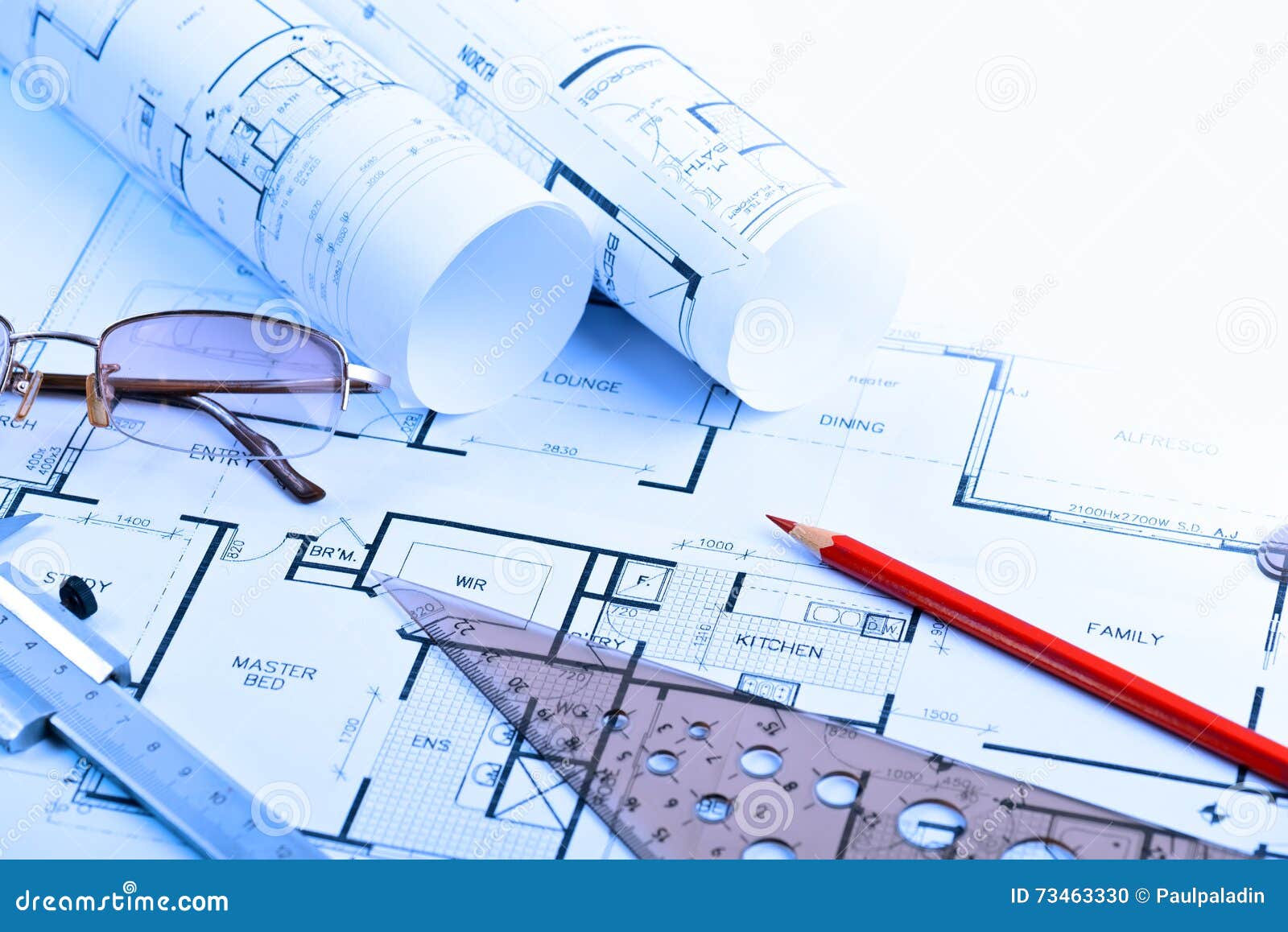 New home drawings stock photo. Image of idea, engineering - 73463330