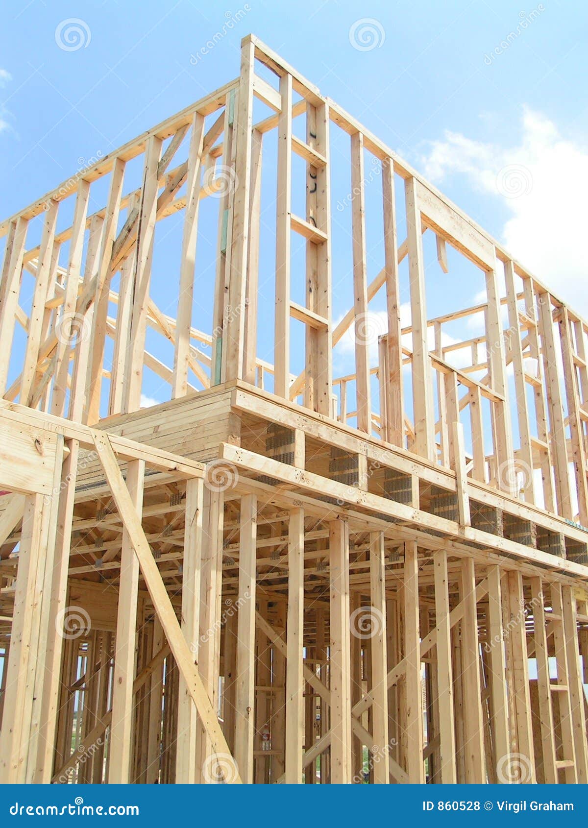 New Home Framing stock photo. Image of rural, work, residential - 860528