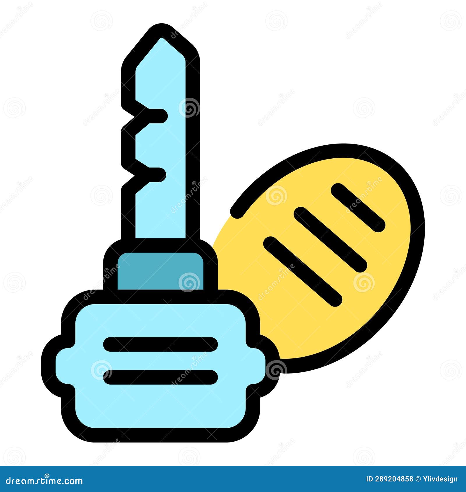 New Home Key Icon Vector Flat Stock Vector - Illustration of ...