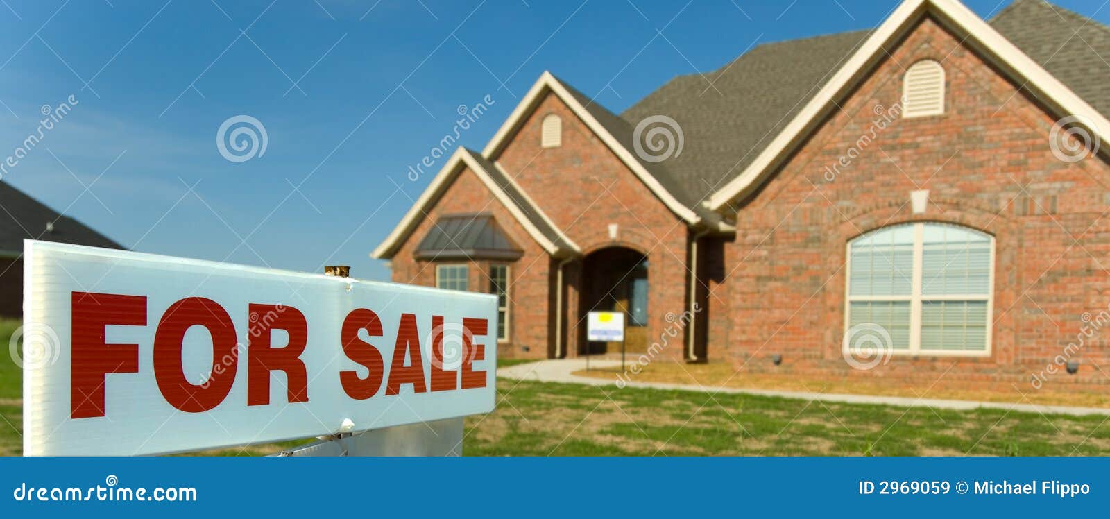 New Home for Sale stock image. Image of build, property - 2969059
