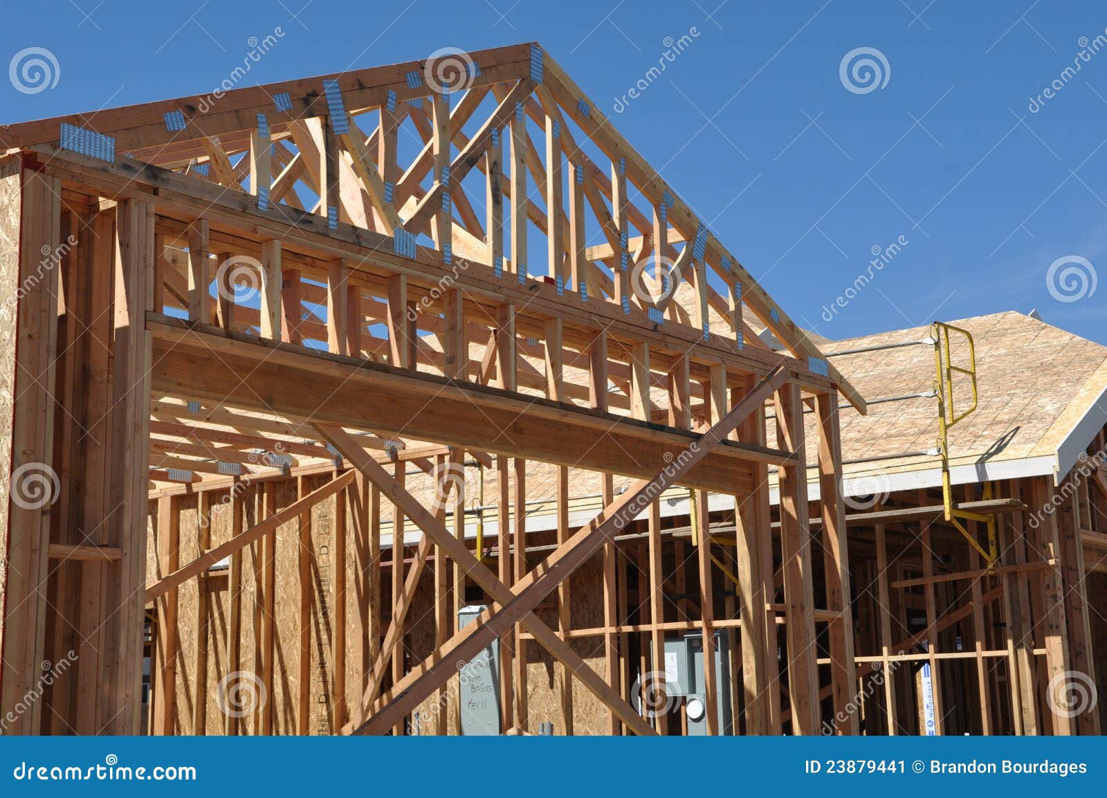 New Home Under Construction Stock Image - Image of work, industry: 23879441