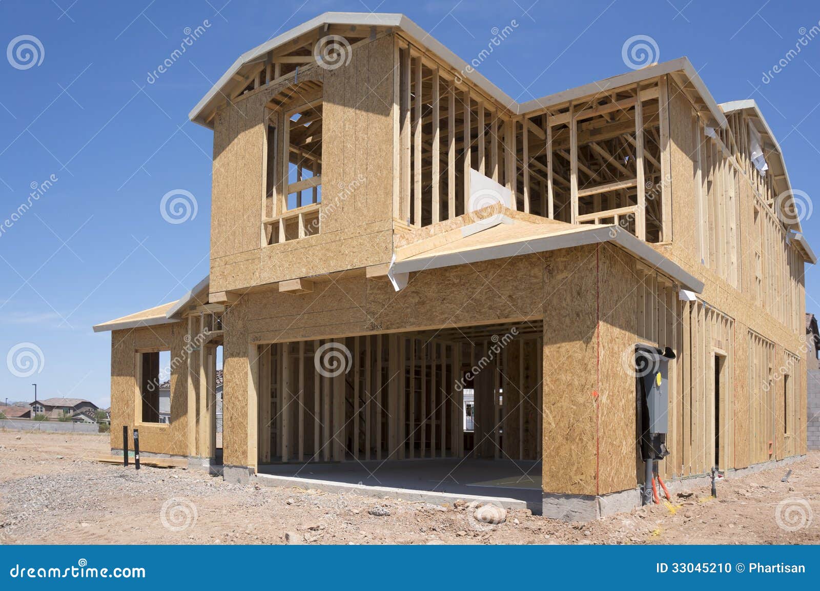 New Home Under Construction Stock Photo - Image of exterior, dwelling ...