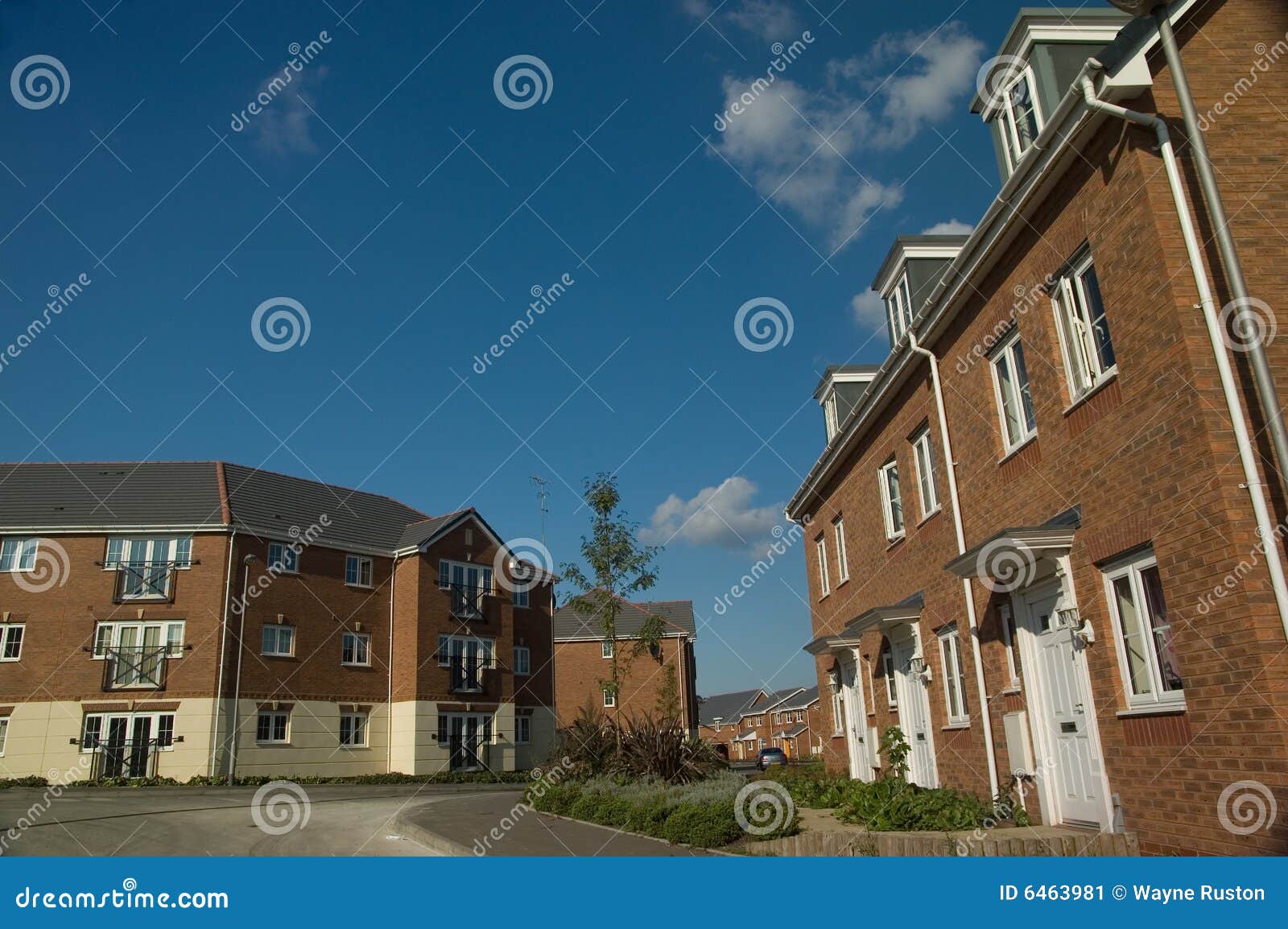 New Homes stock image. Image of domestic, road, homes - 6463981