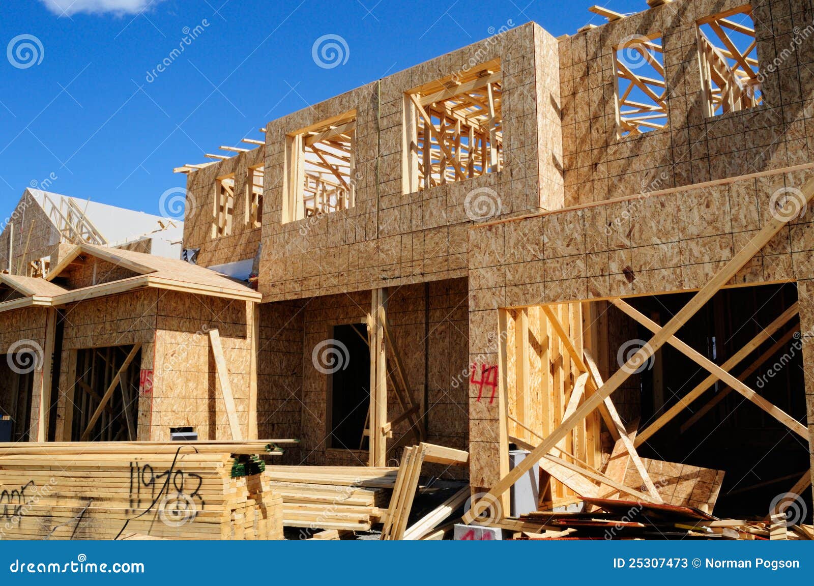 New Homes Construction stock image. Image of house, lumber - 25307473