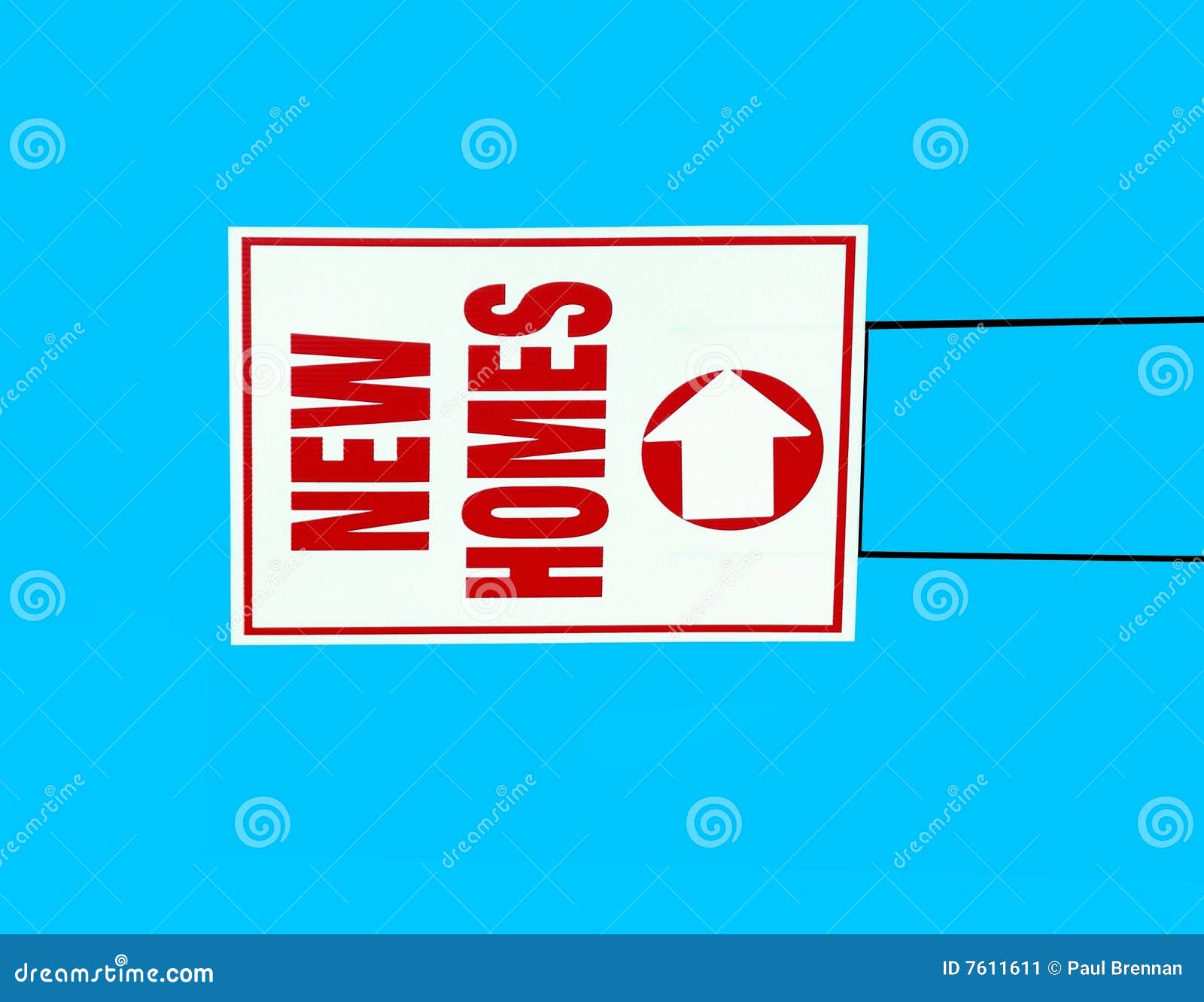 New Homes Sign stock image. Image of selling, houses, residential - 7611611