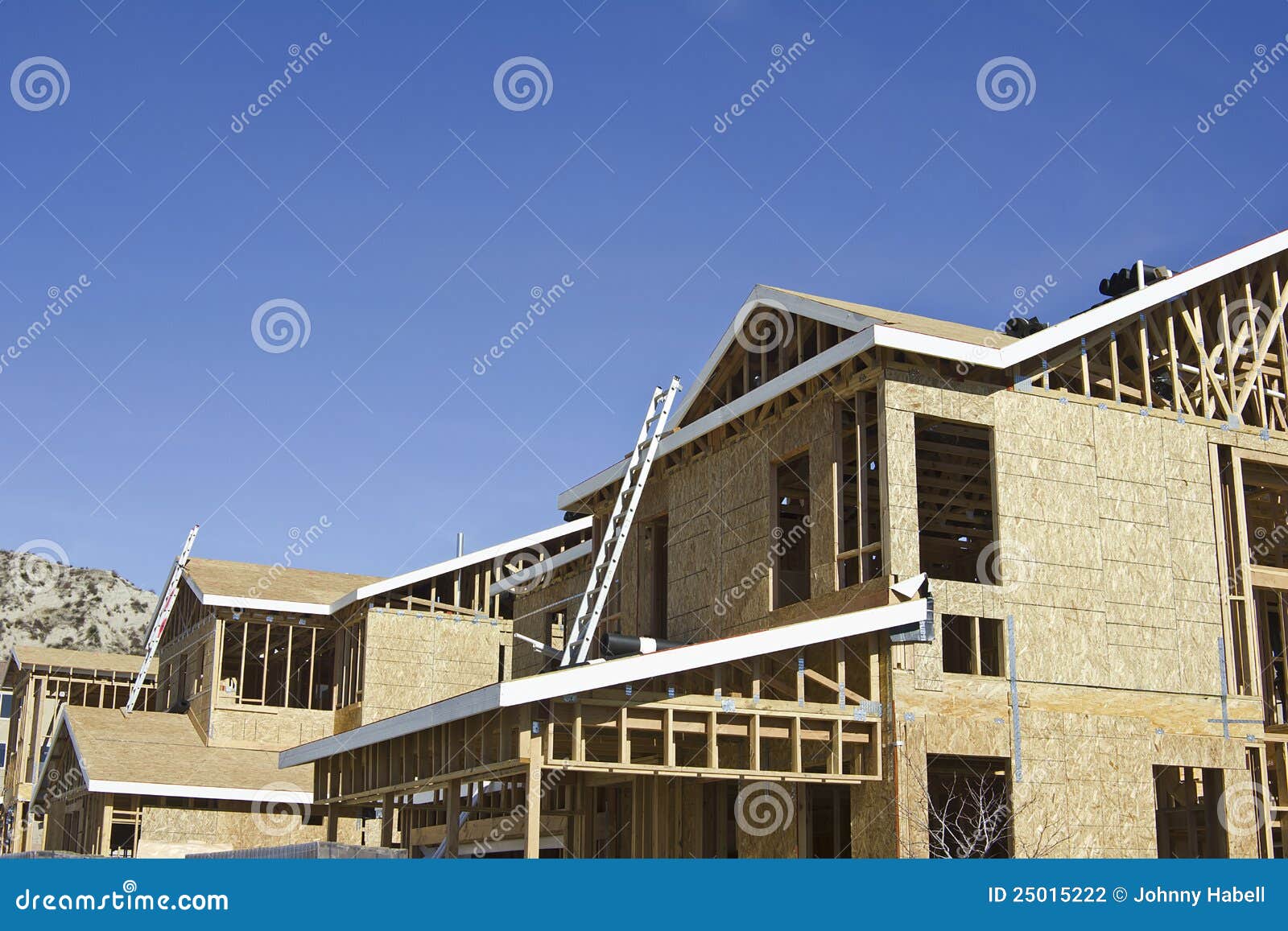 New Homes Under Construction Stock Photo - Image of house, incomplete ...