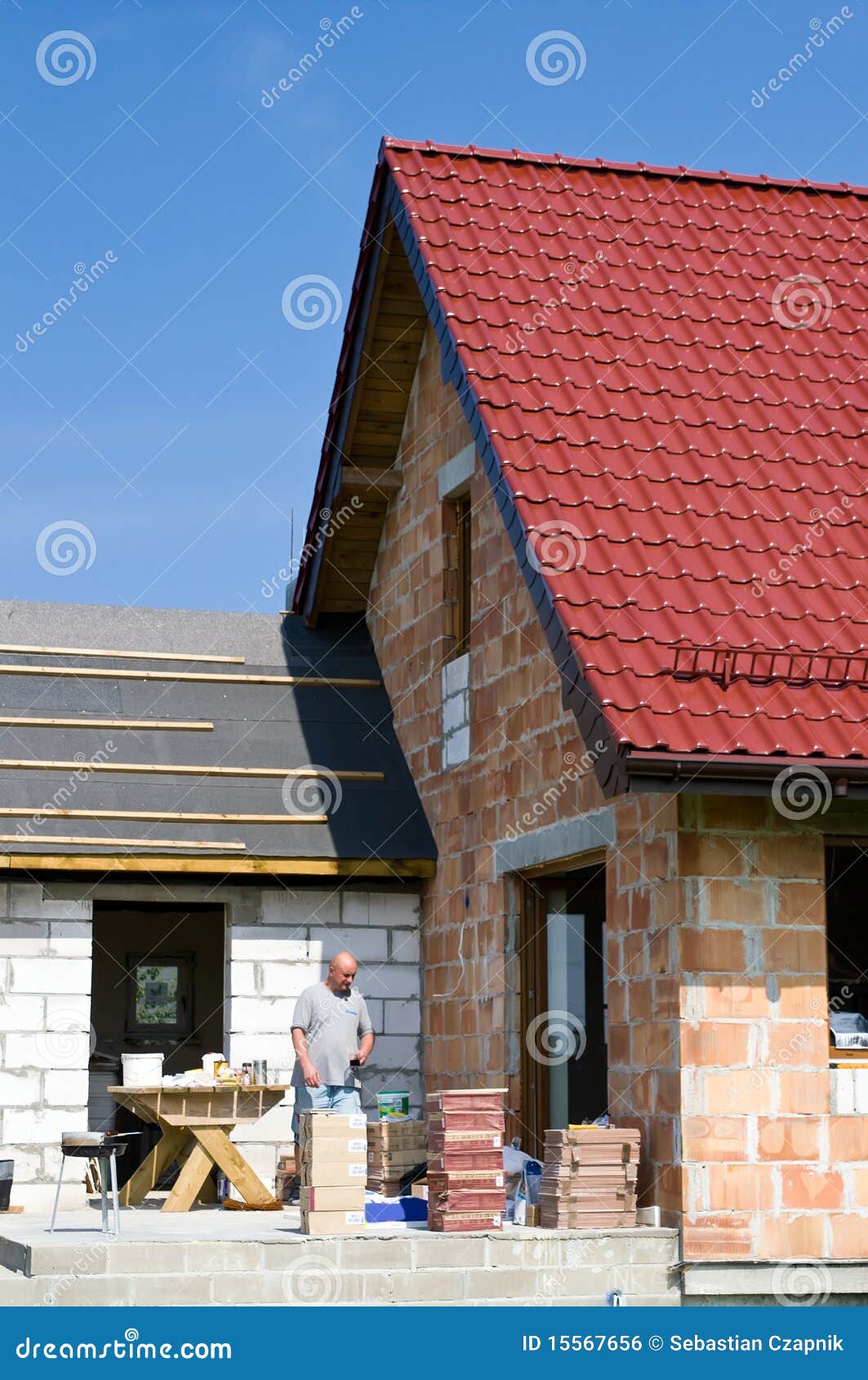 New house stock photo. Image of builder, modernise, renovation - 15567656