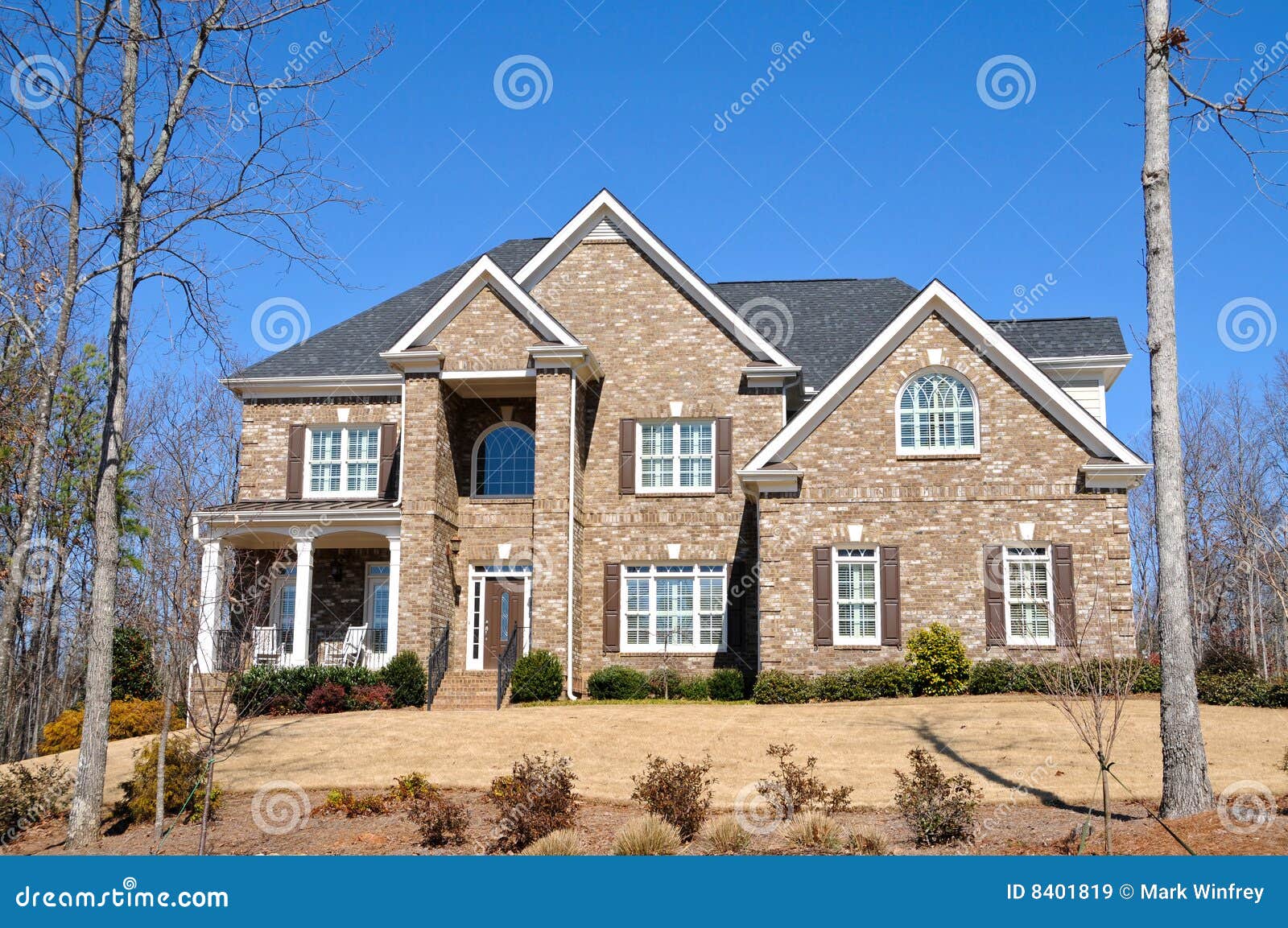 New House stock image. Image of dwelling, lovely, trees - 8401819