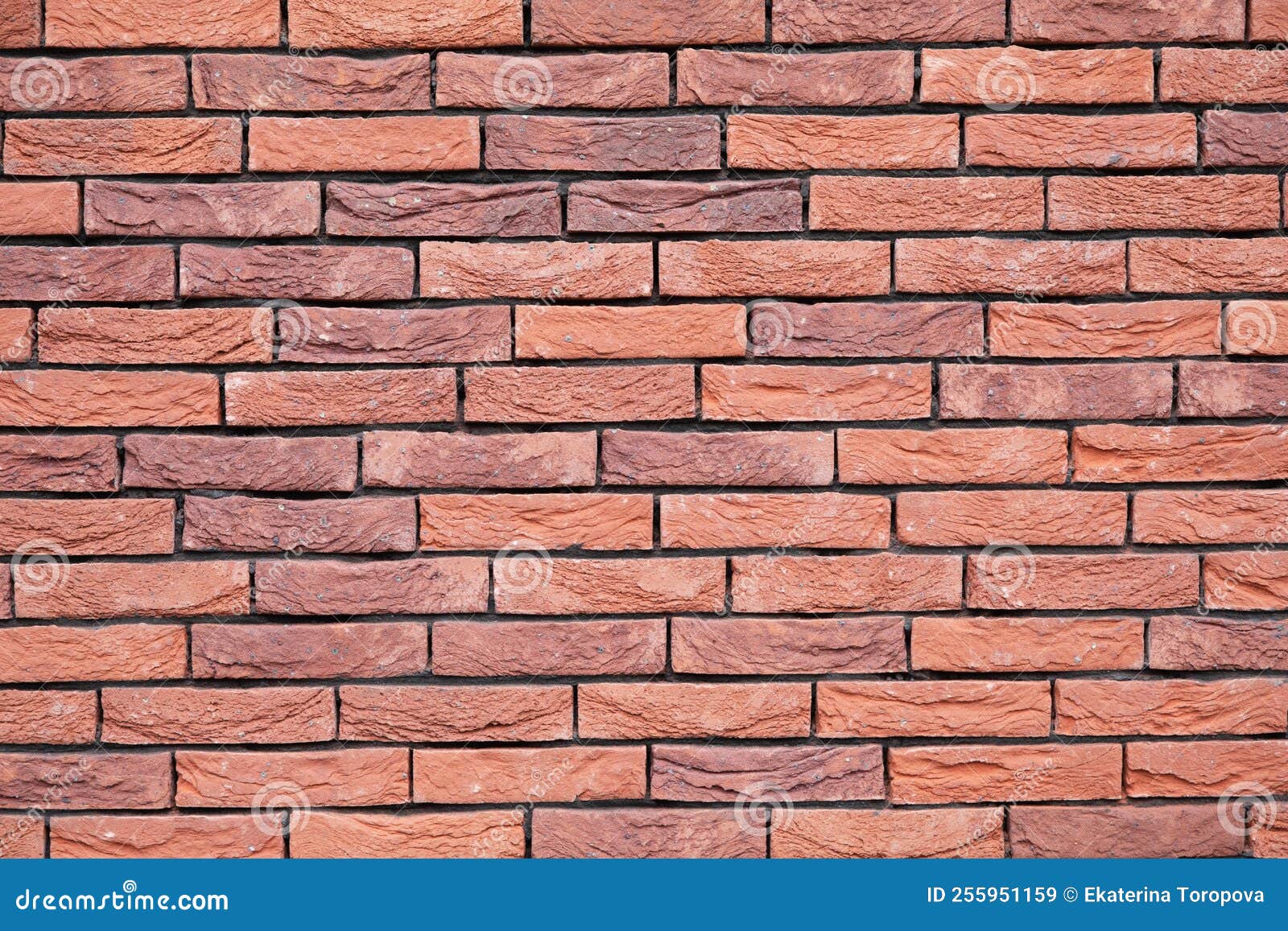 A New House is Being Built, the Beginning of Brickwork with Red Bricks ...