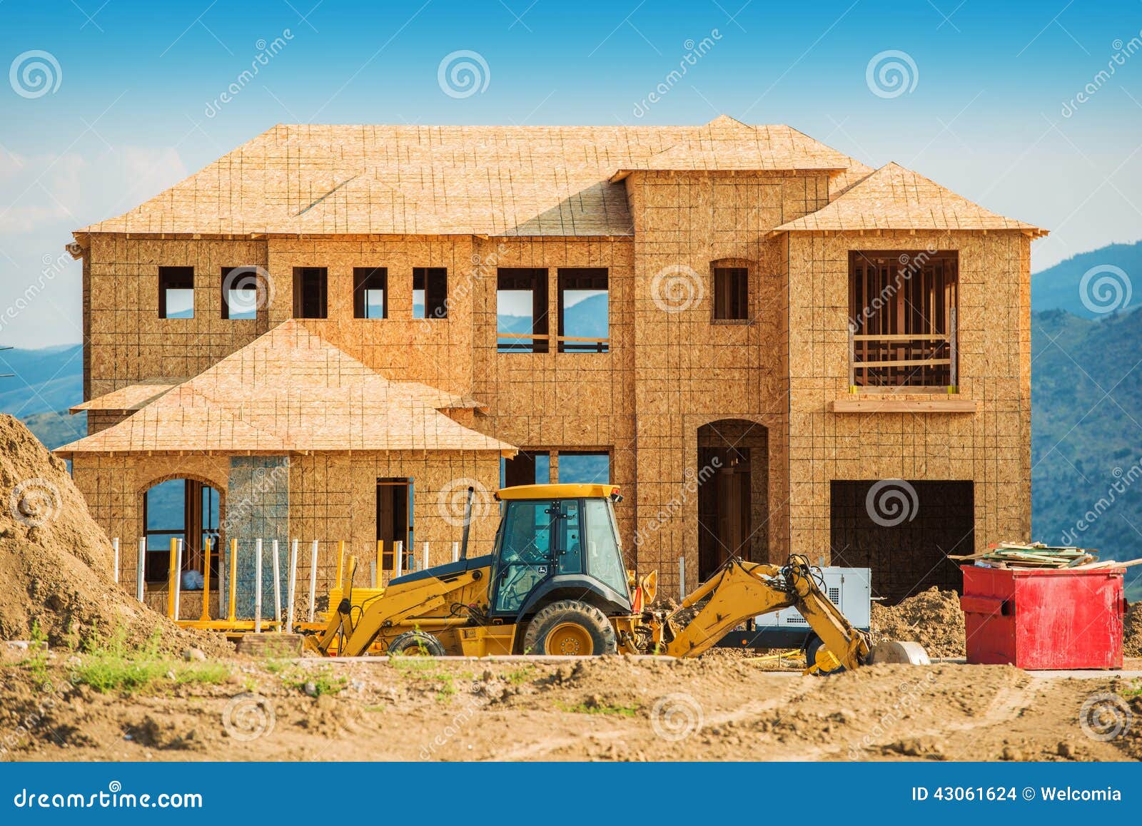 New House Building stock photo. Image of town, living - 43061624