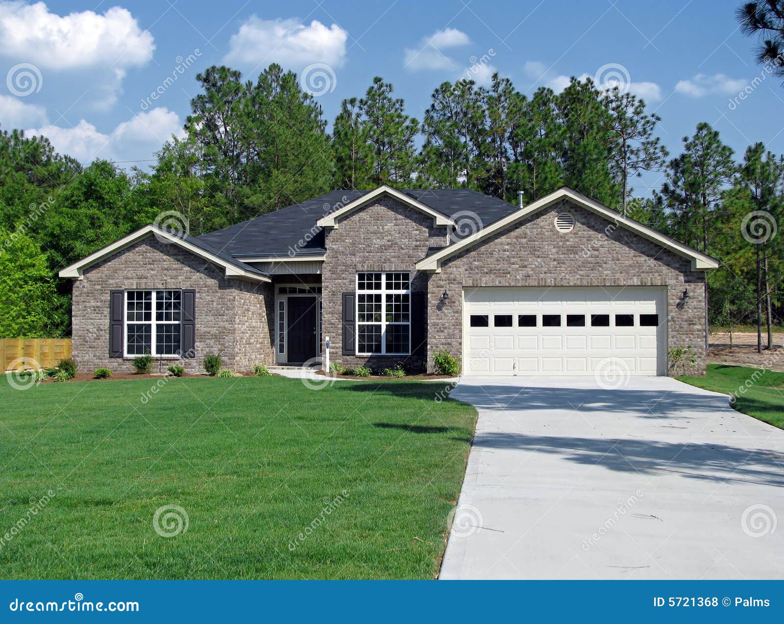 New house built in brick stock photo. Image of natural - 5721368