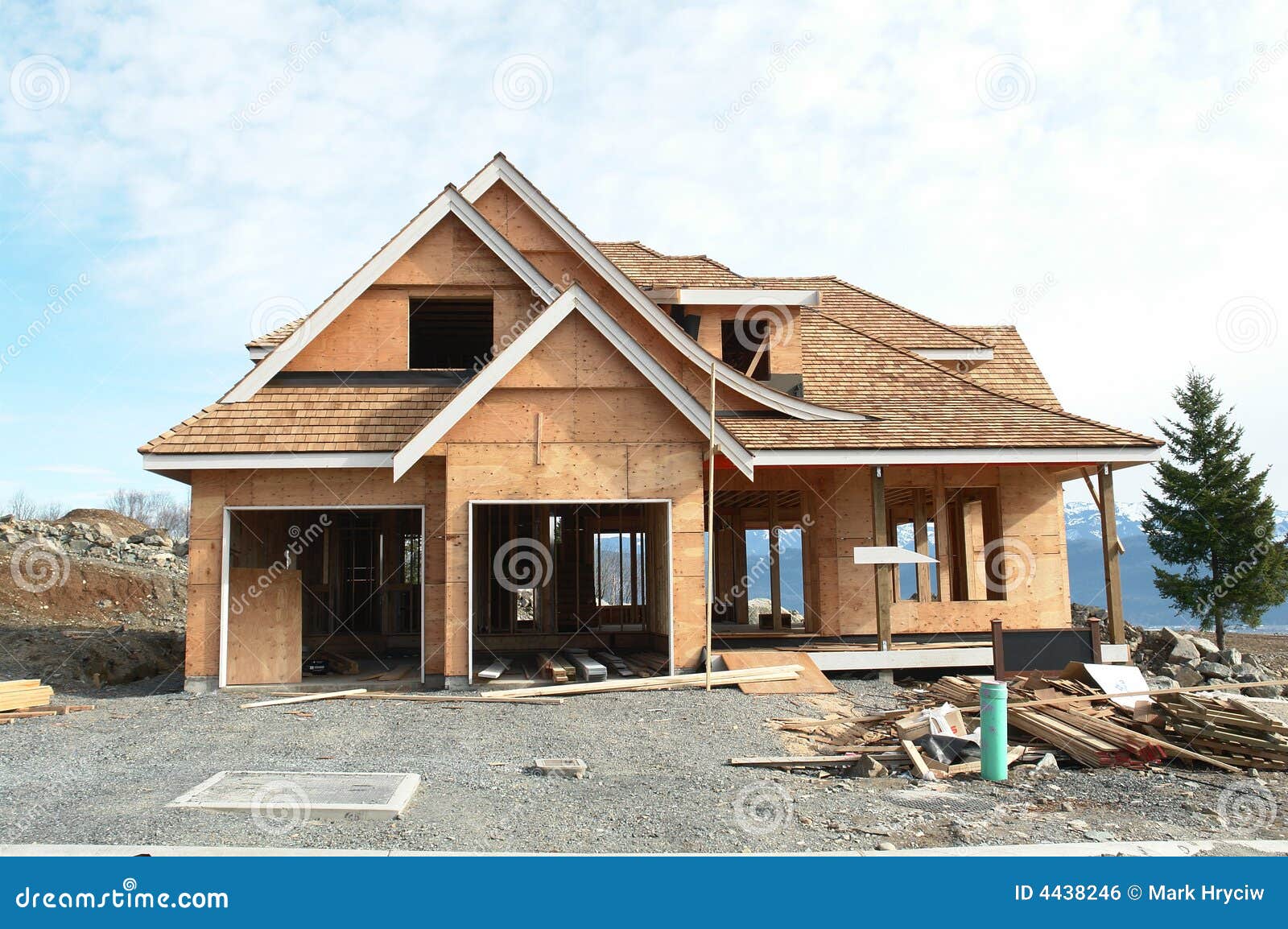 New House Home Construction Stock Photo - Image of real, house: 4438246