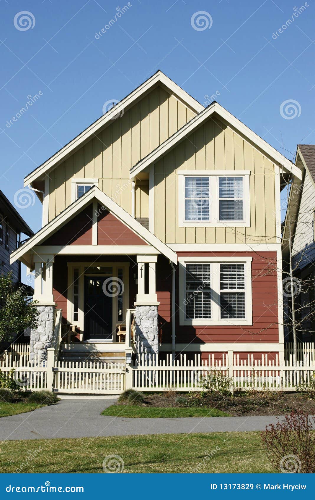New House Home Exterior stock image. Image of estate - 13173829