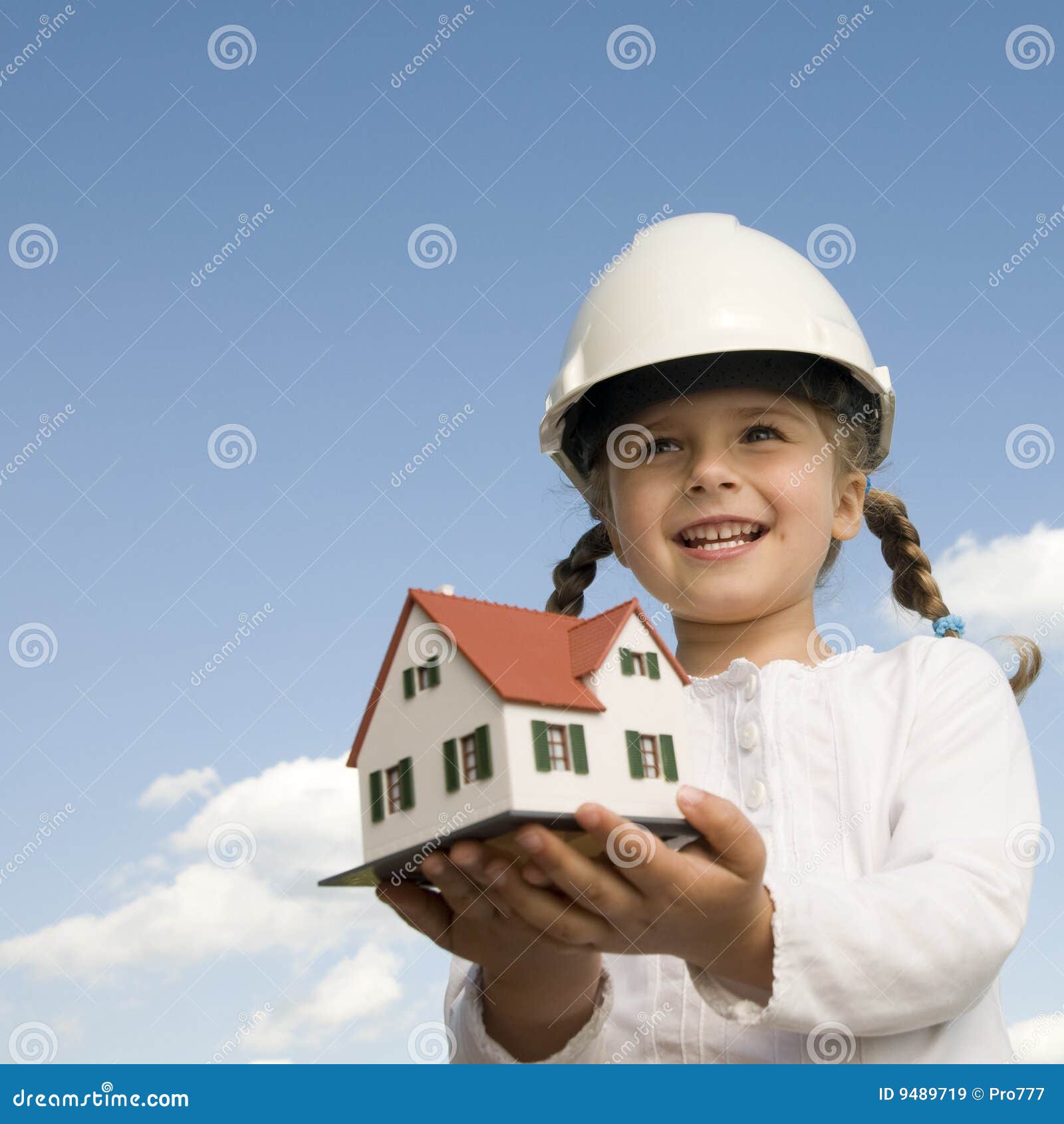 New house model stock image. Image of child, architecture - 9489719