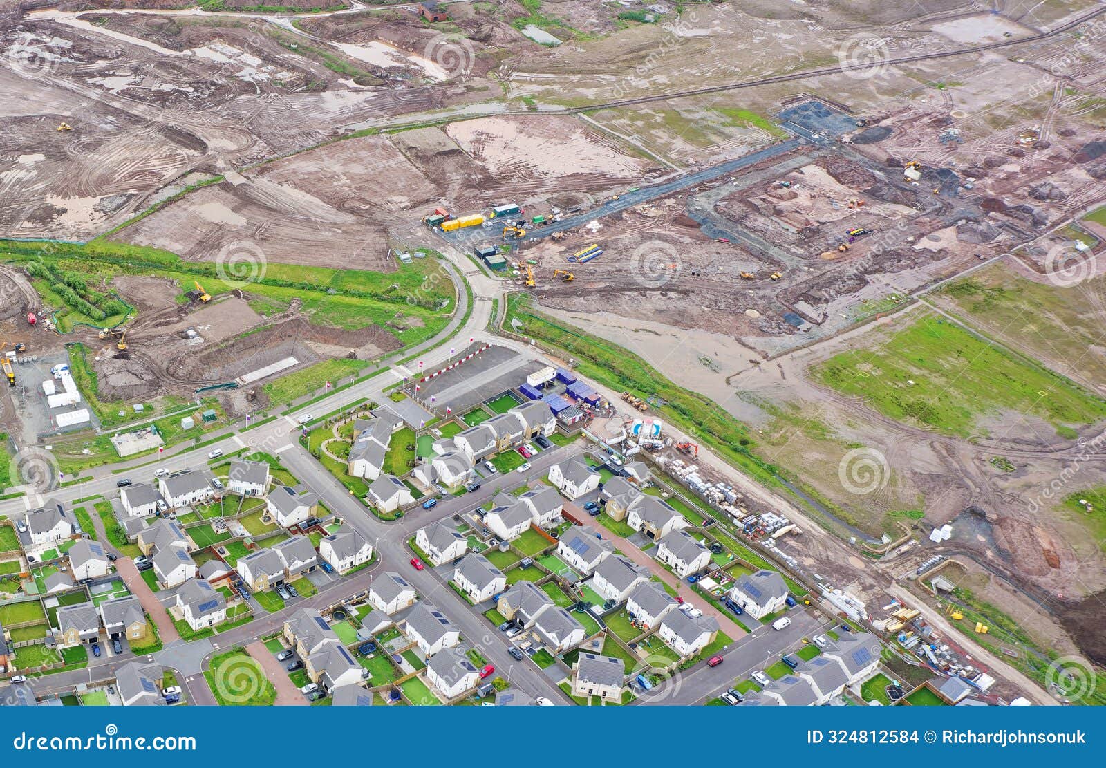 New Housing Development at Dargavel in Bishopton Stock Photo - Image of ...