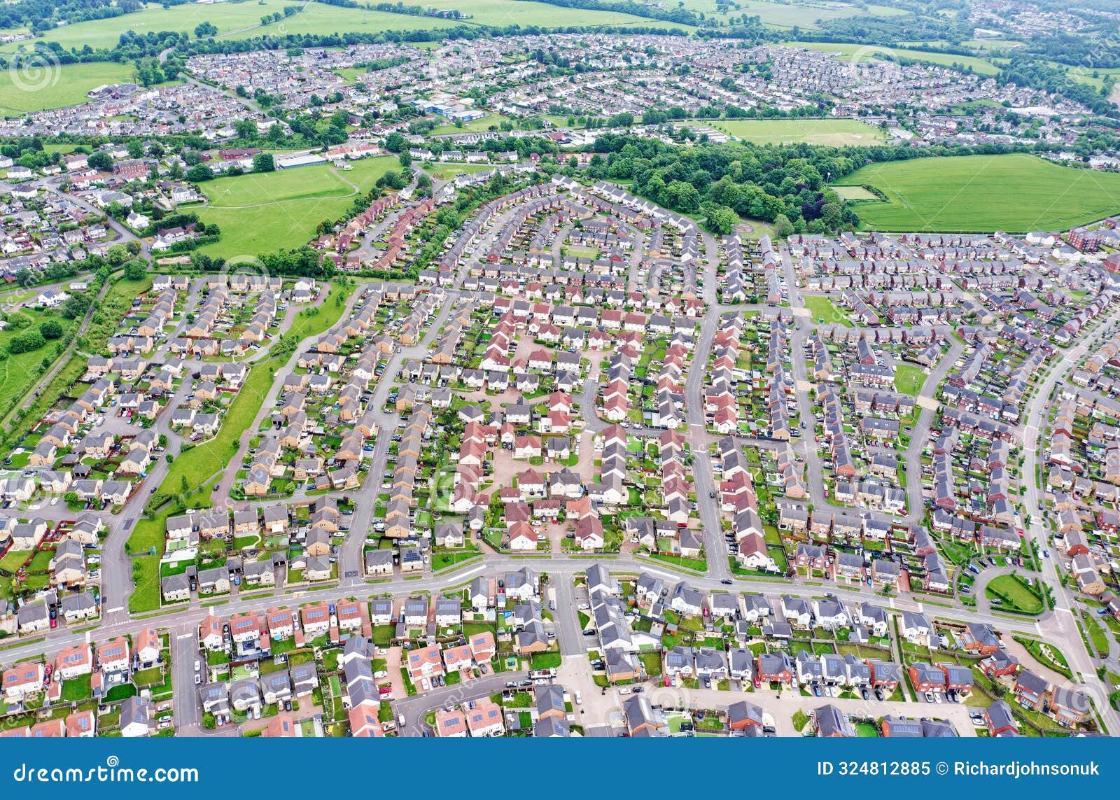 New Housing Development at Dargavel in Bishopton Stock Image - Image of ...
