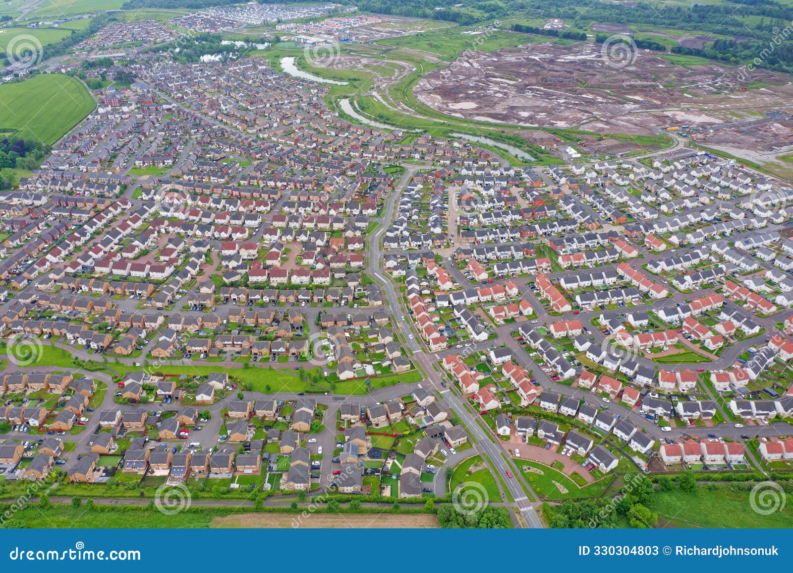 New Housing Development at Dargavel in Bishopton Stock Image - Image of ...