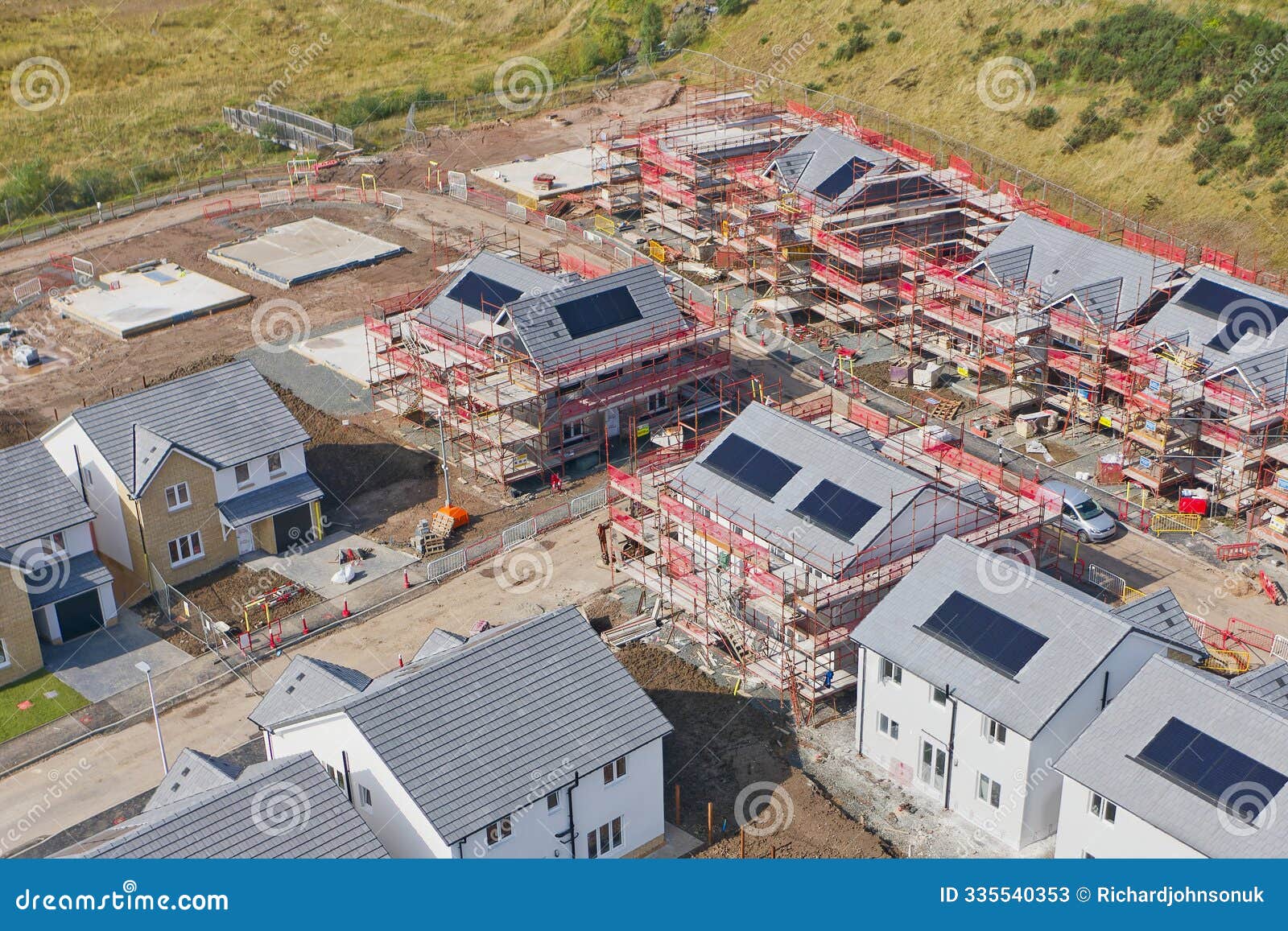 New Housing Development at Dargavel in Bishopton Stock Image - Image of ...
