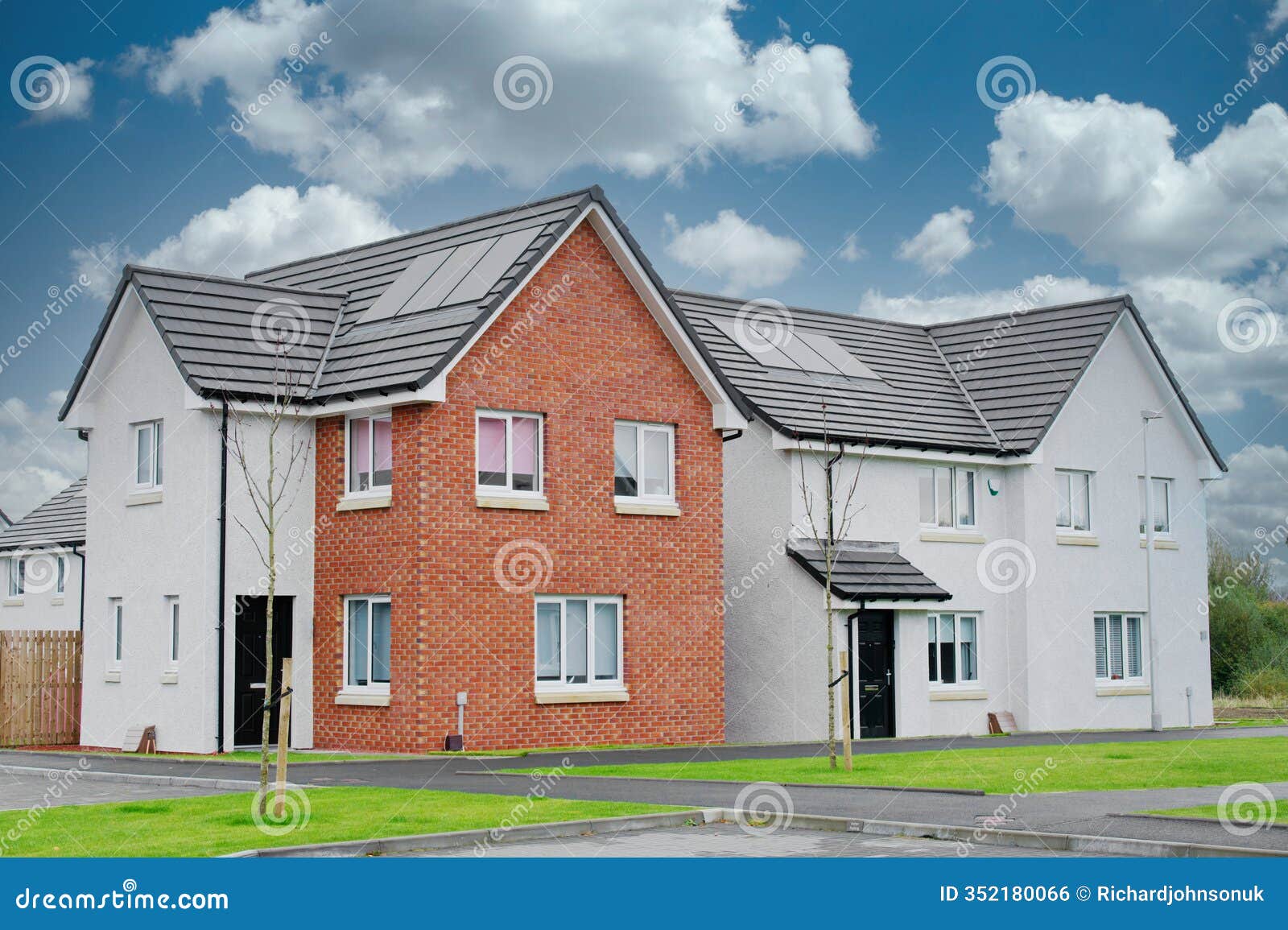 New Housing Development at Dargavel in Bishopton Stock Photo - Image of ...