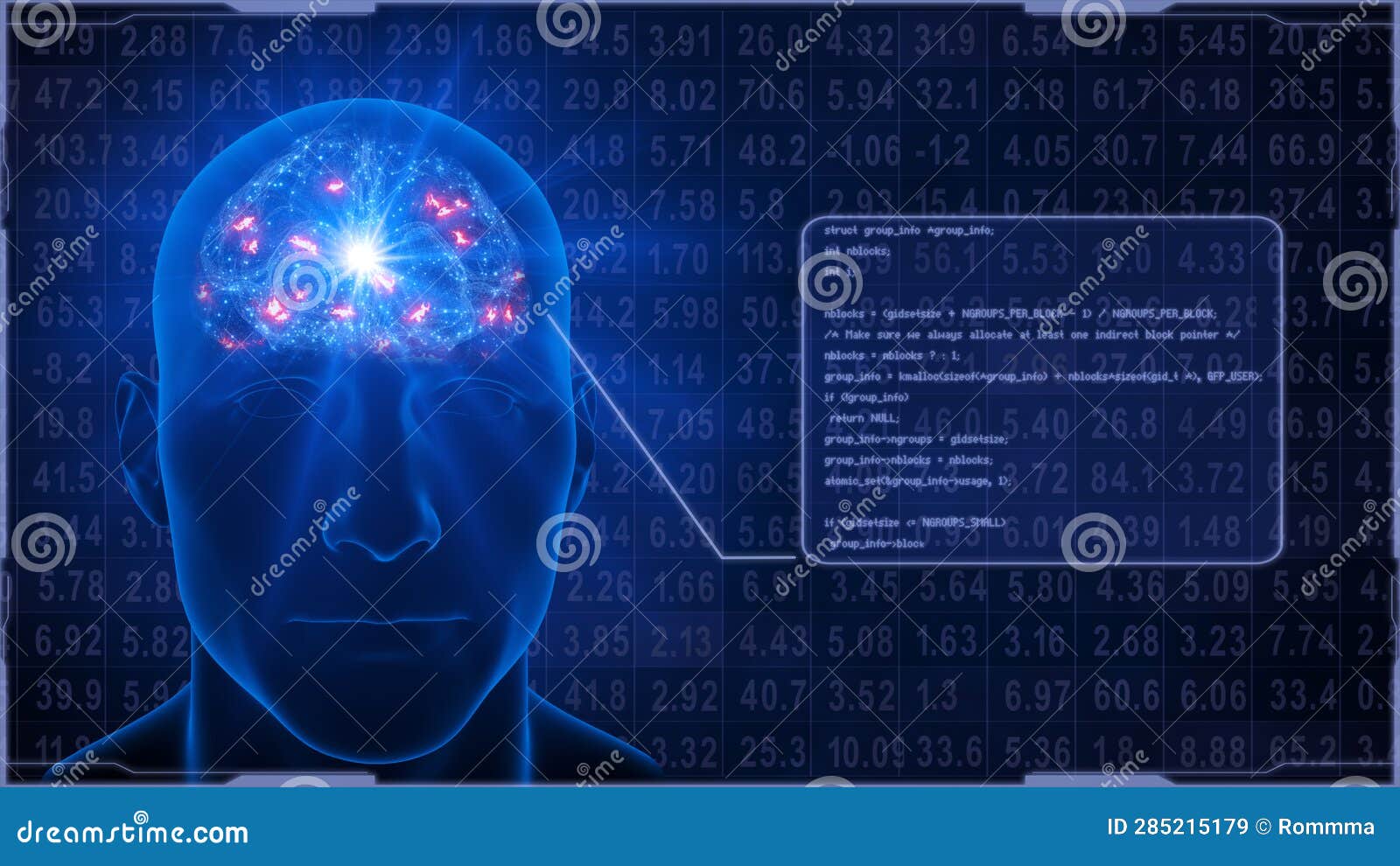 New human thought process stock illustration. Illustration of graphic ...