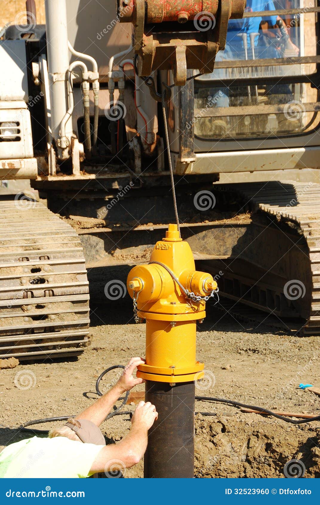 New Hydrant stock photo. Image of metal, hydrant, construction - 32523960