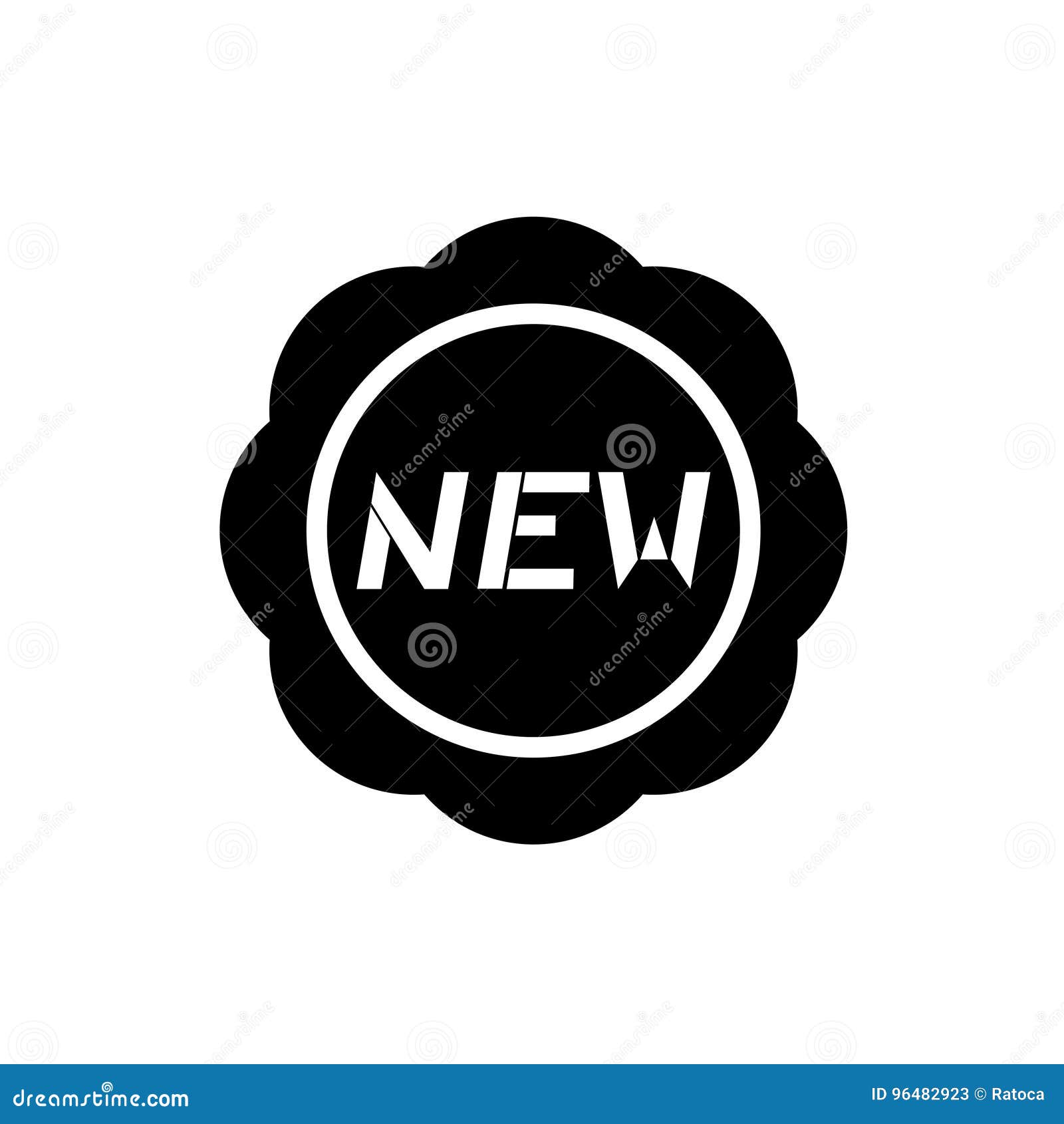 New icon stock vector. Illustration of button, product - 96482923