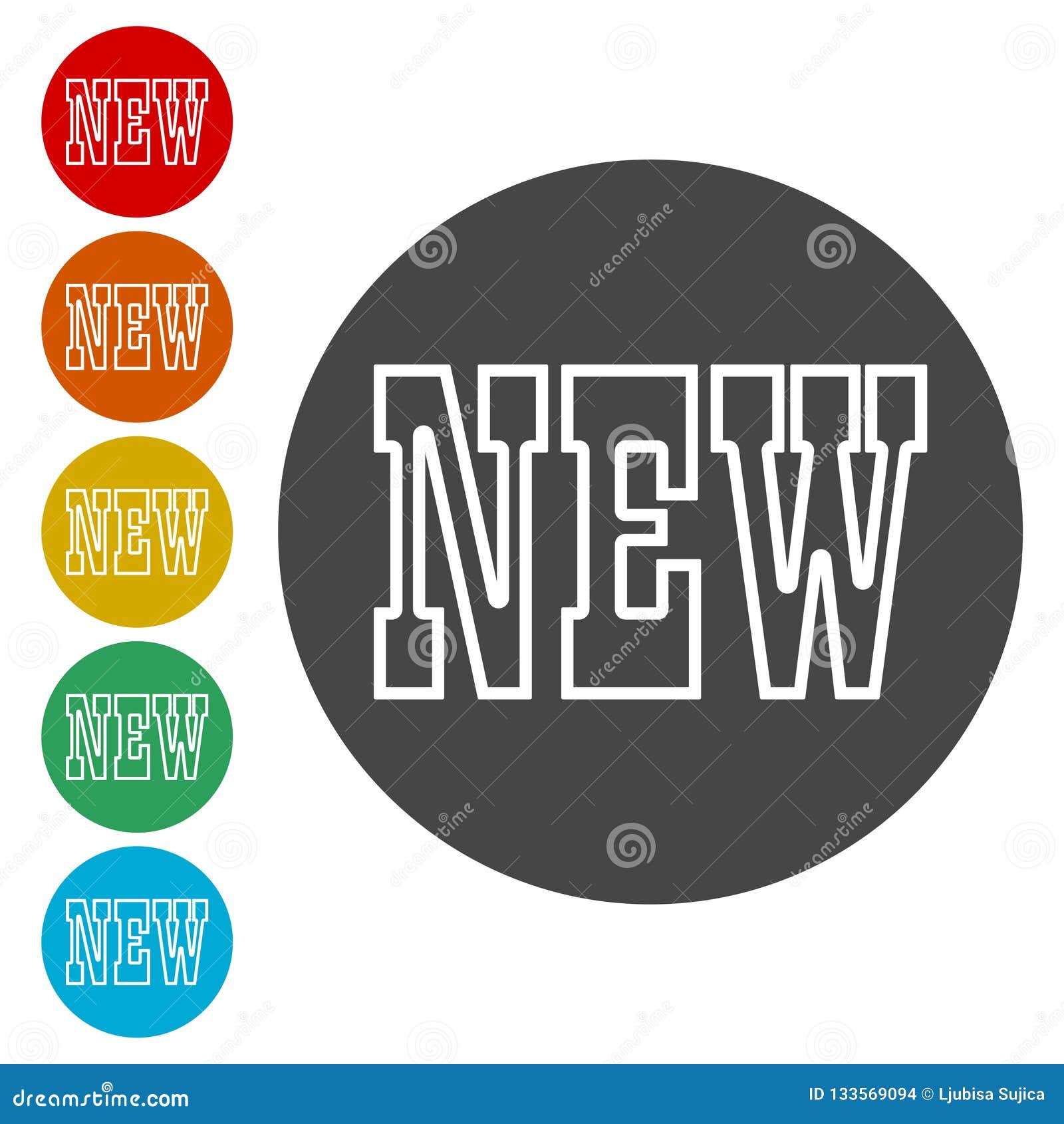 New icons set stock vector. Illustration of element - 133569094