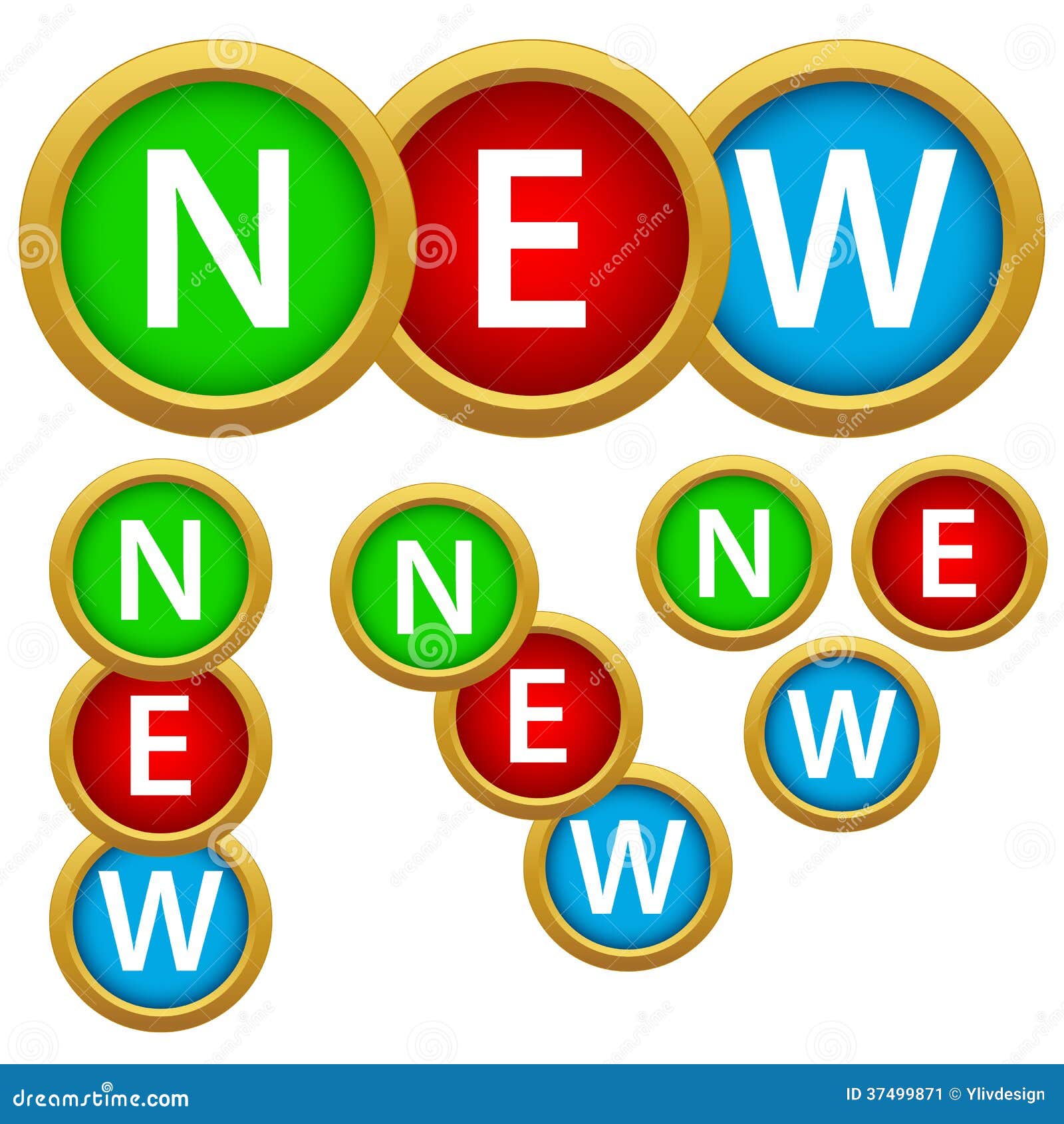 New icons stock vector. Illustration of promotional, accent - 37499871