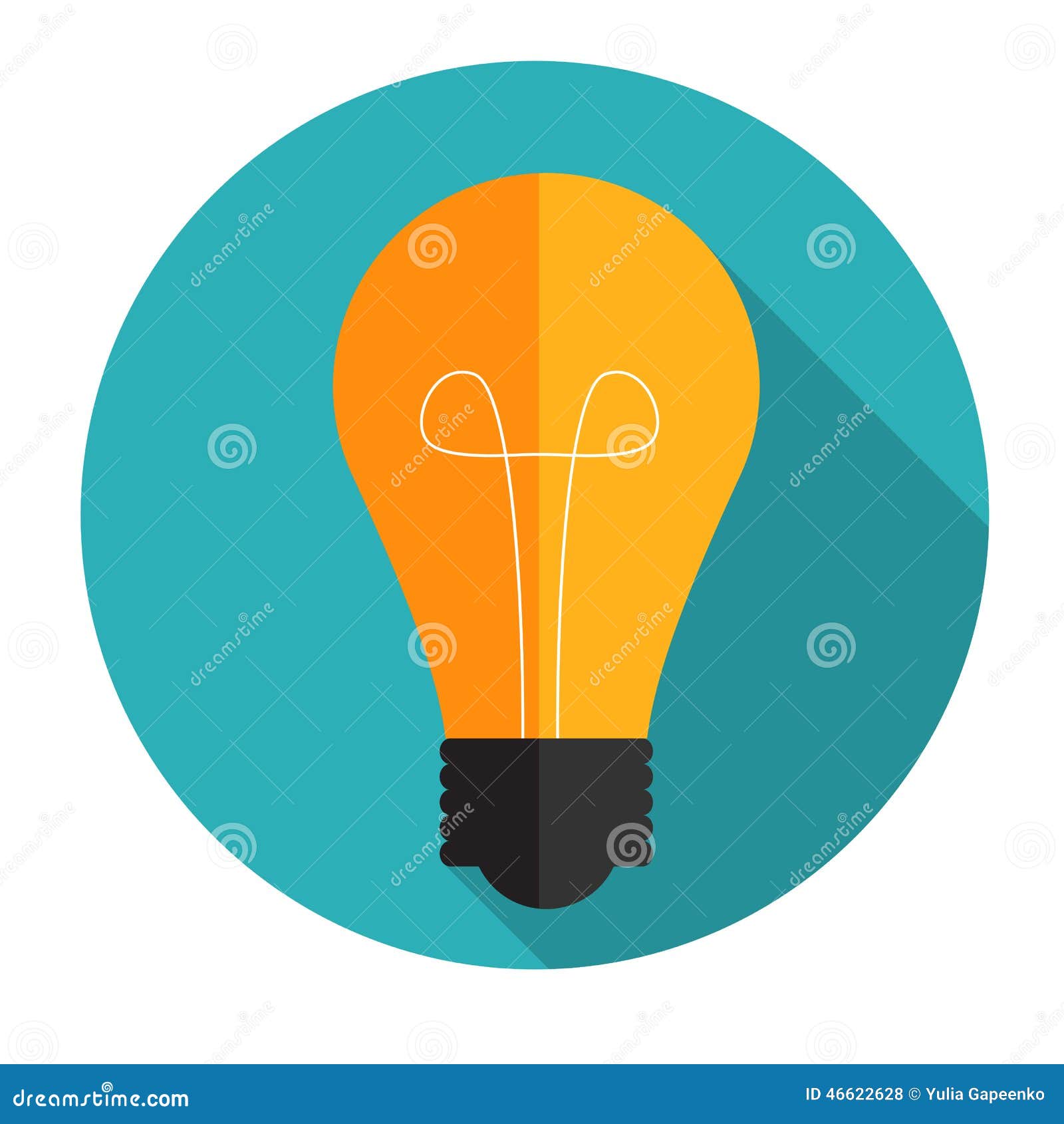 New Idea Flat Concept Vector Illustration Stock Vector - Illustration ...