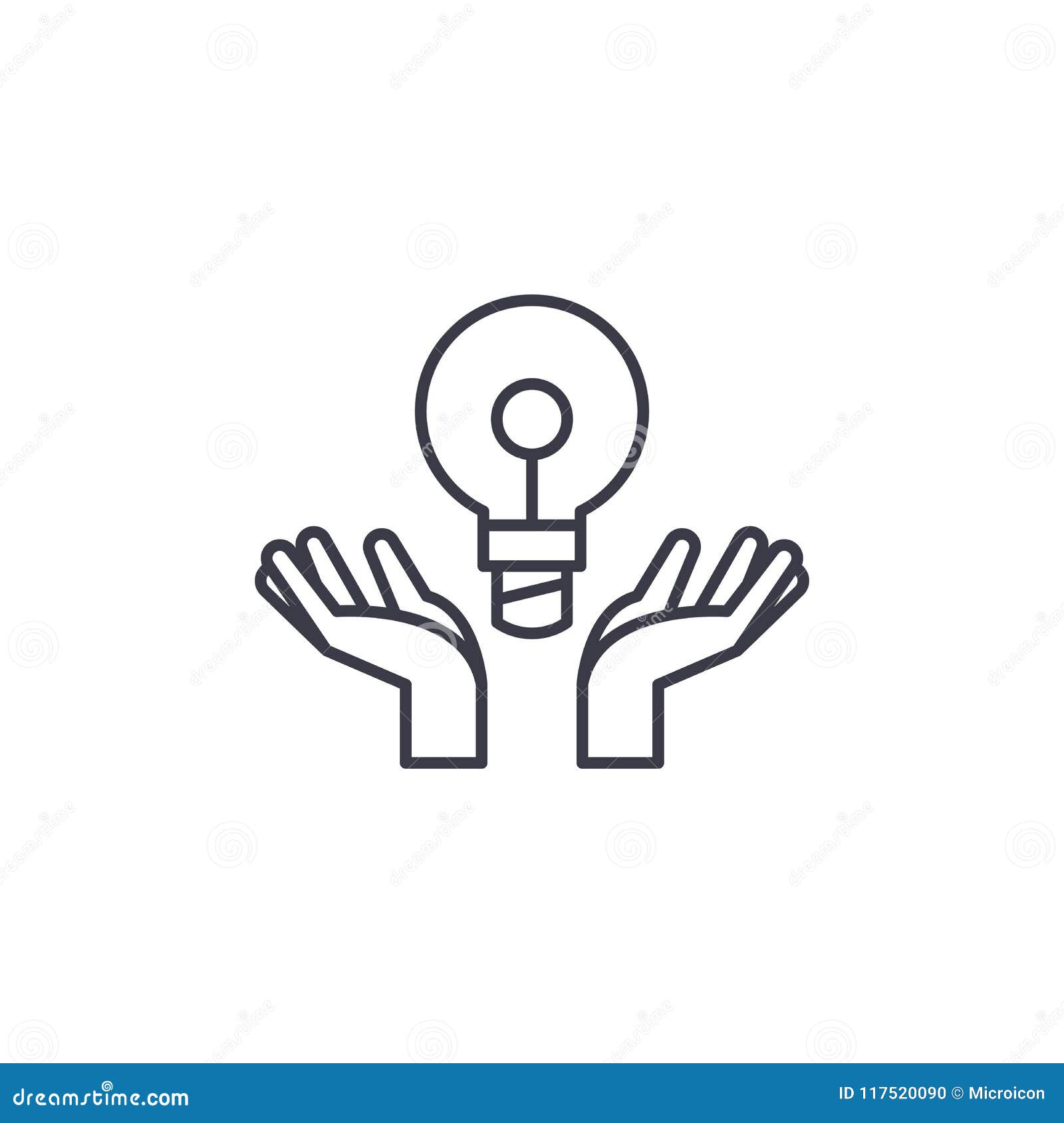 New Idea Linear Icon Concept. New Idea Line Vector Sign, Symbol ...