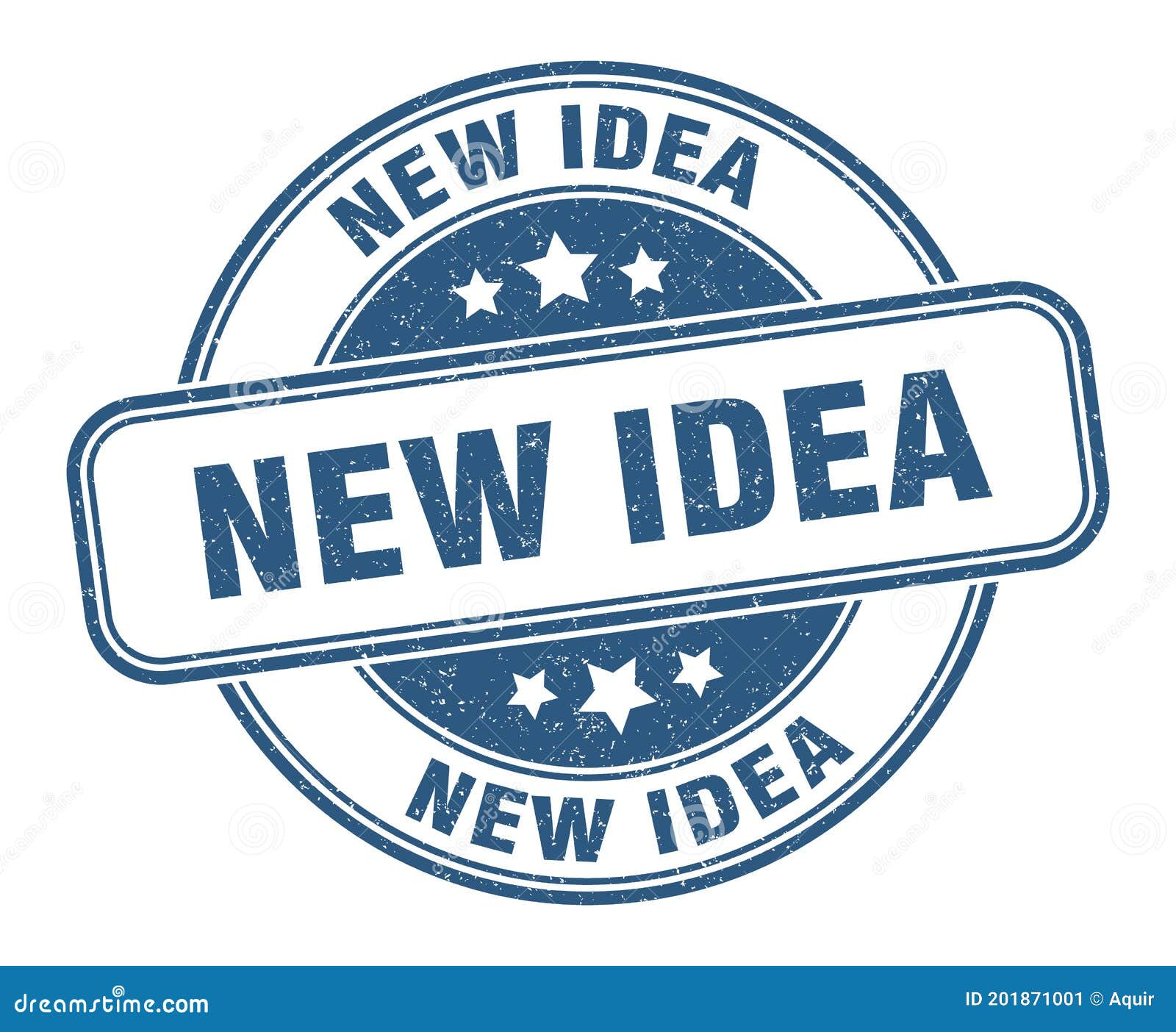 New Idea Stamp. New Idea Label. Round Grunge Sign Stock Vector ...